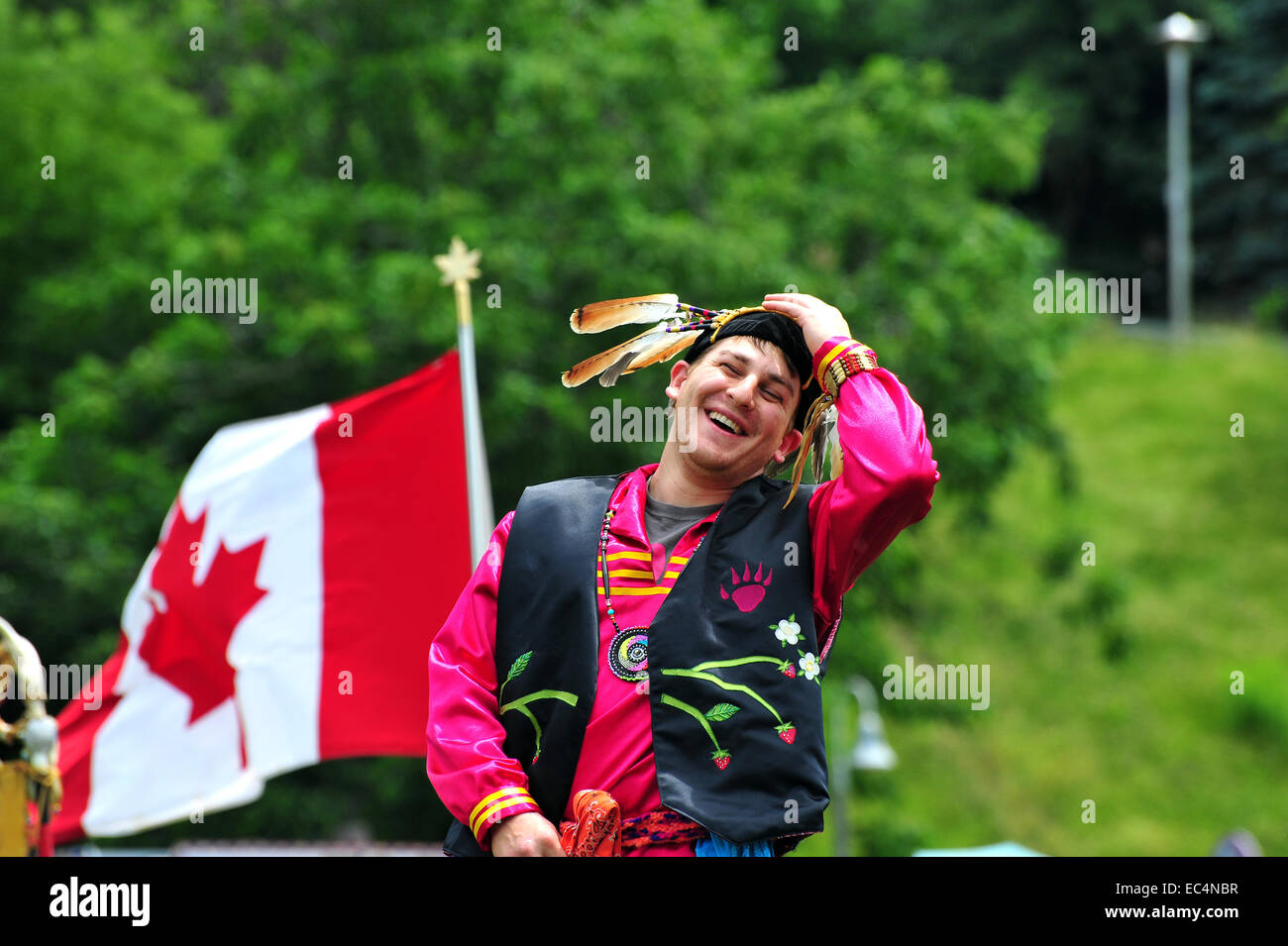 Native canadian man laughing hi-res stock photography and images - Alamy