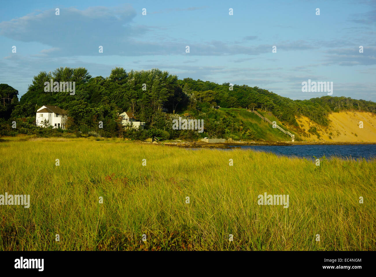 fishing nets in fort pond bay in Montauk long island Stock Photo - Alamy