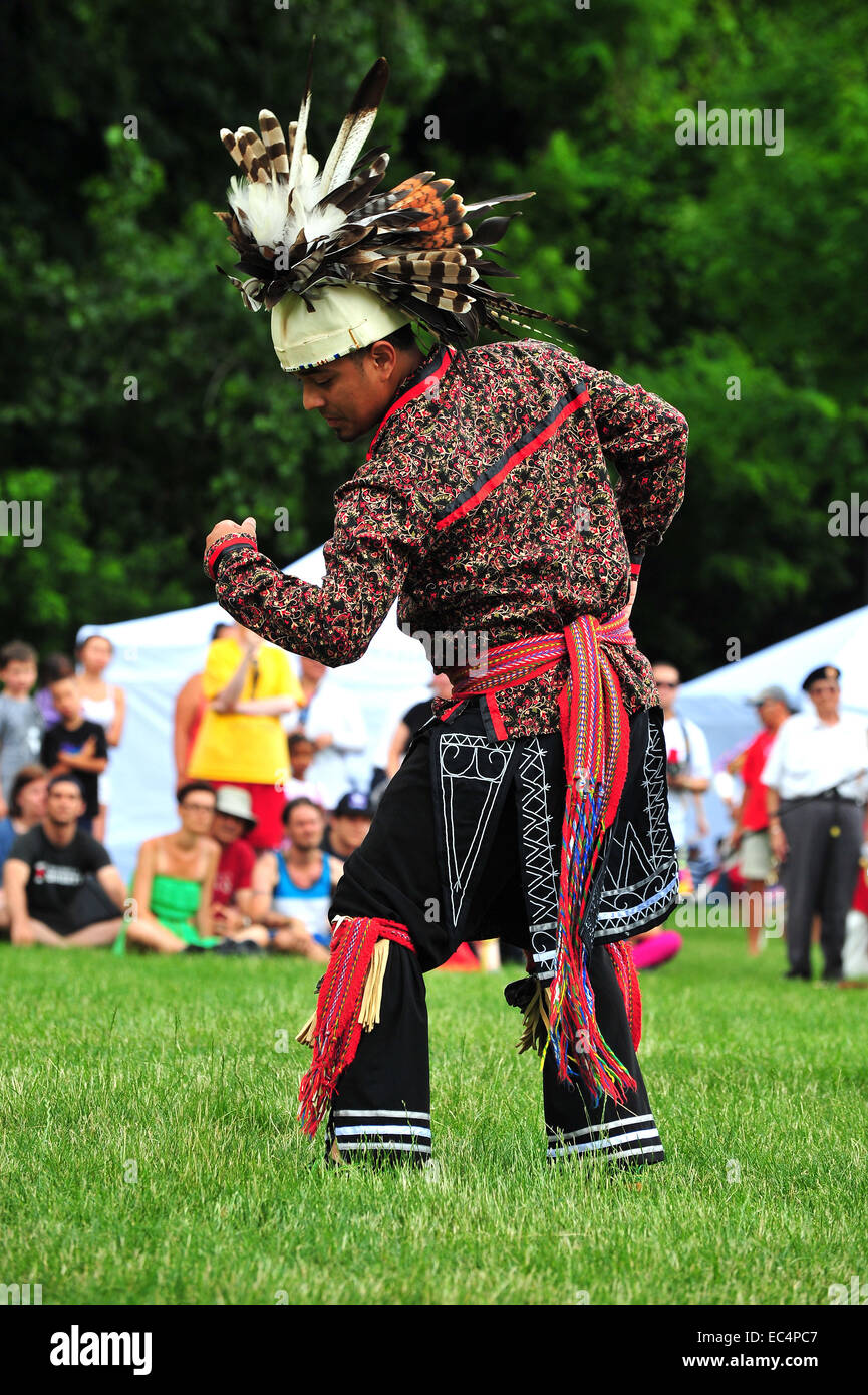 Indigenous Canadians participate in Canada Day celebrations held in a ...