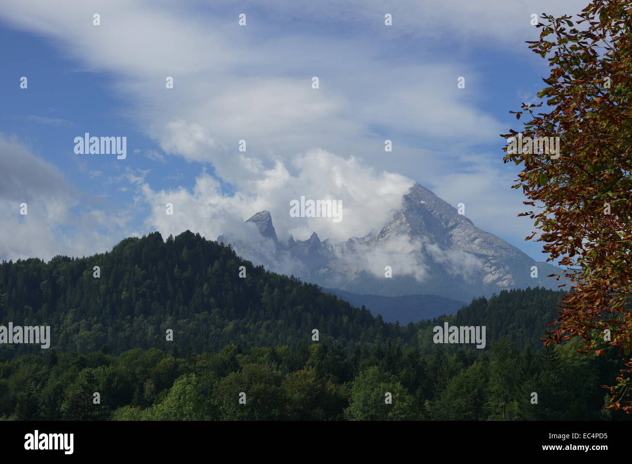 Mount Watzmann In Bavarian Alps Stock Photos & Mount Watzmann In ...