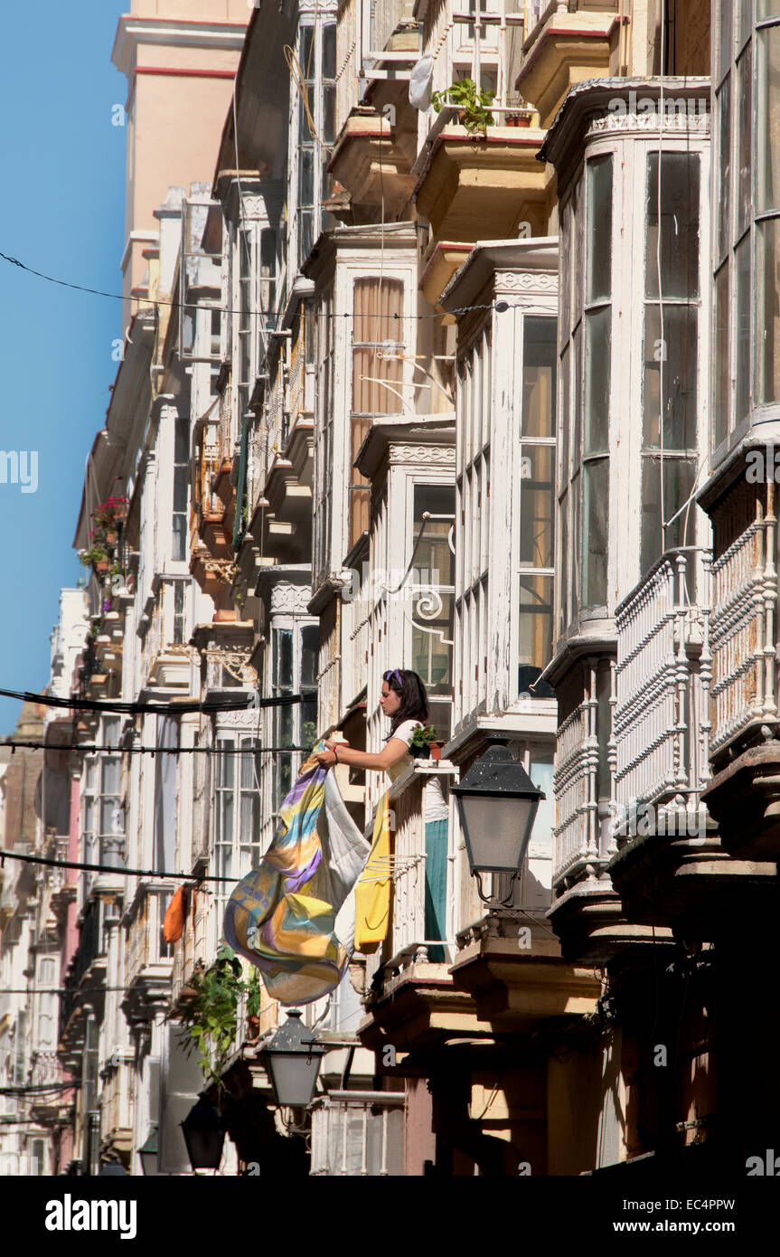 Cadiz Old Town Centre Andalusia Spain Spanish Stock Photo - Alamy