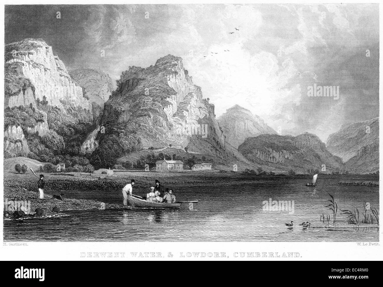 Engraving Of The Derwentwater High Resolution Stock Photography and ...