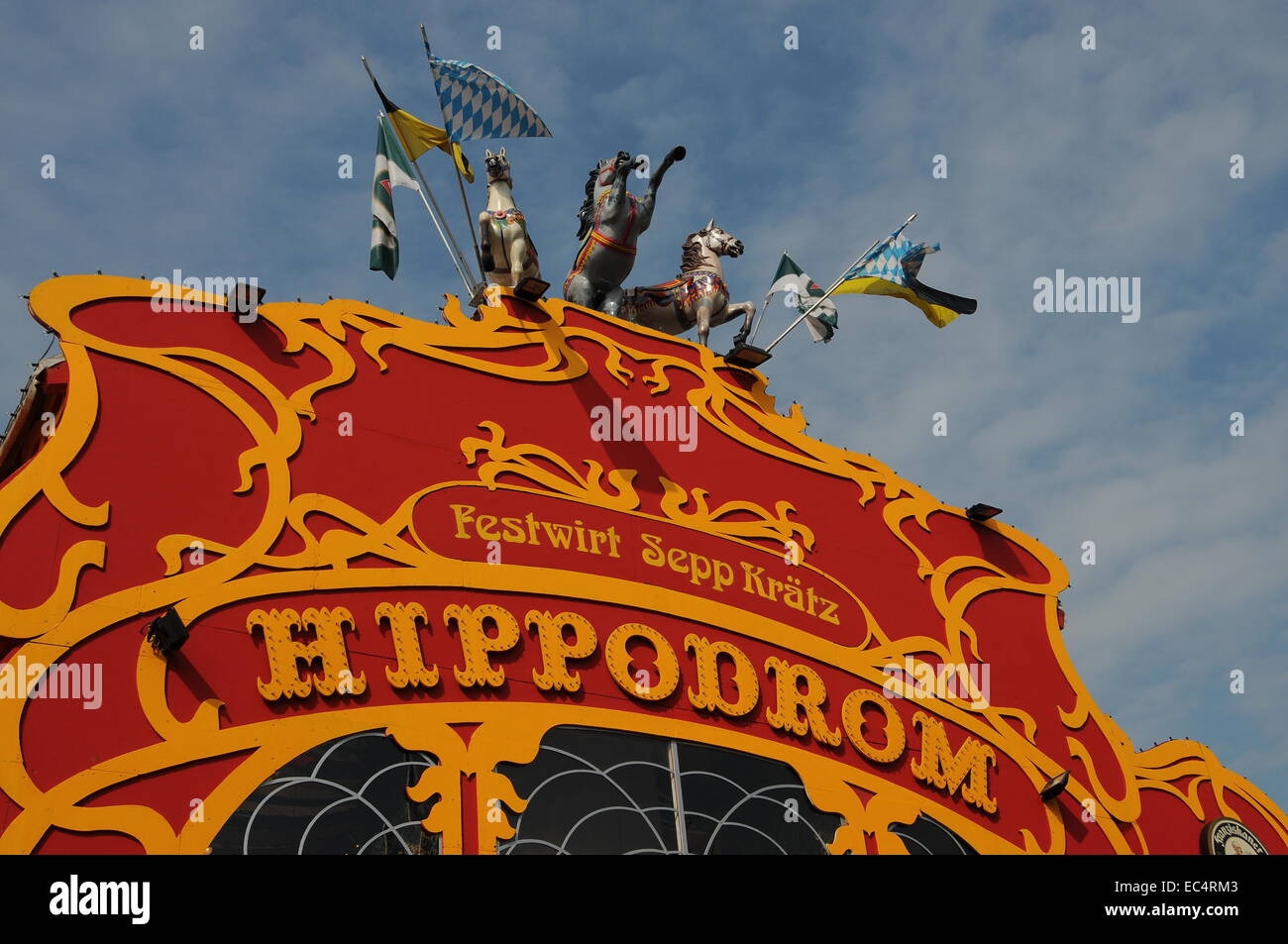 Hippodrom Festival Tent at the Oktoberfest in Munich Stock Photo - Alamy