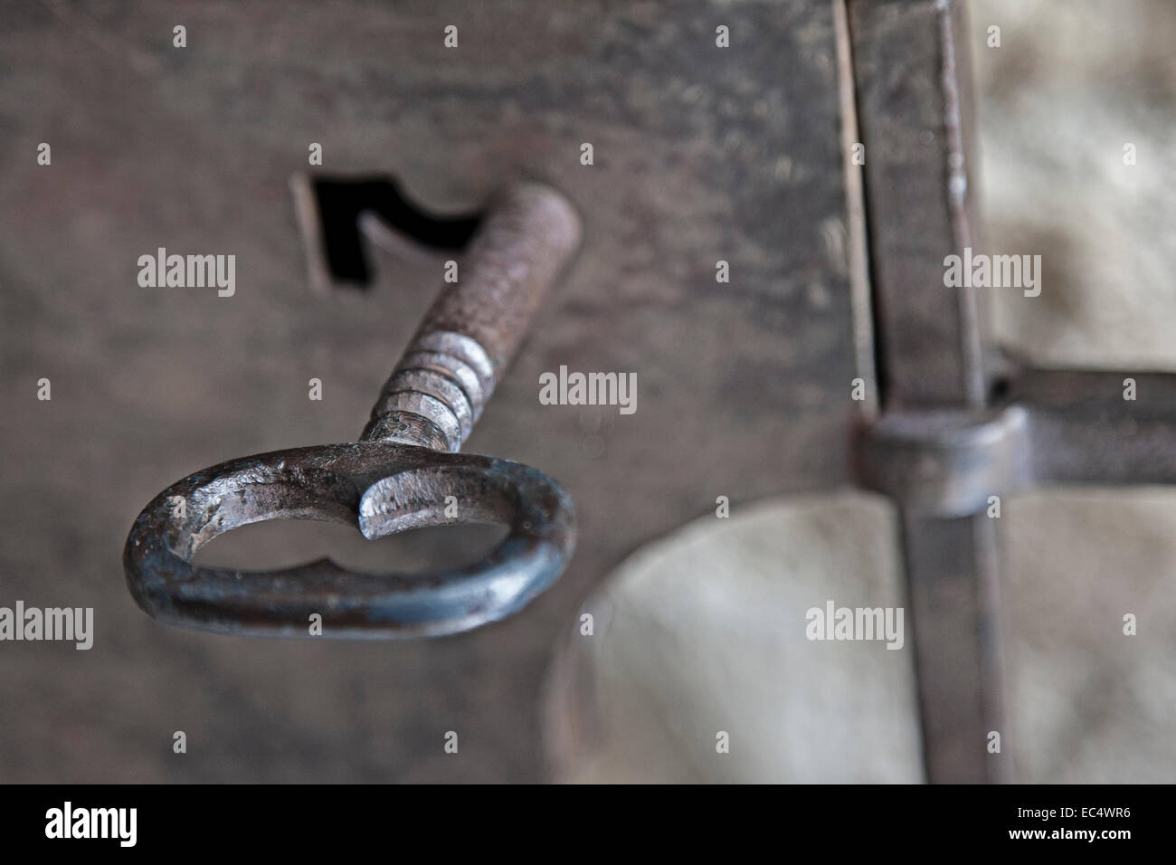 Old keys in a historic gate Stock Photo - Alamy