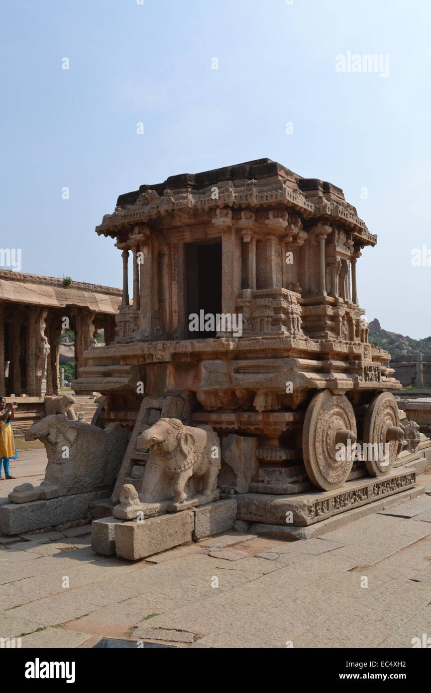 Stone Chariot @ Vittala Temple Complex @ Hampi - UNESCO World Heritage ...