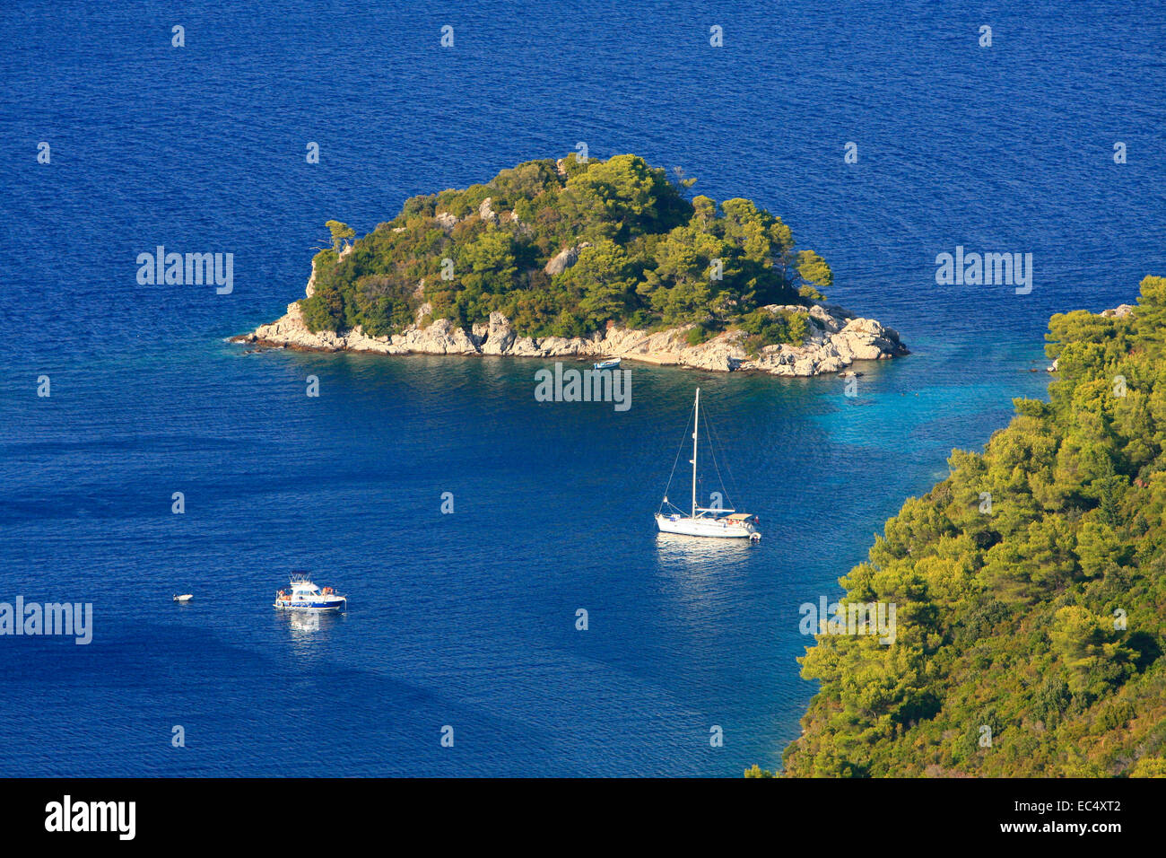 Croatia, Sued-Dalmatien, Insel Mljet, Bucht Prozura Stock Photo - Alamy