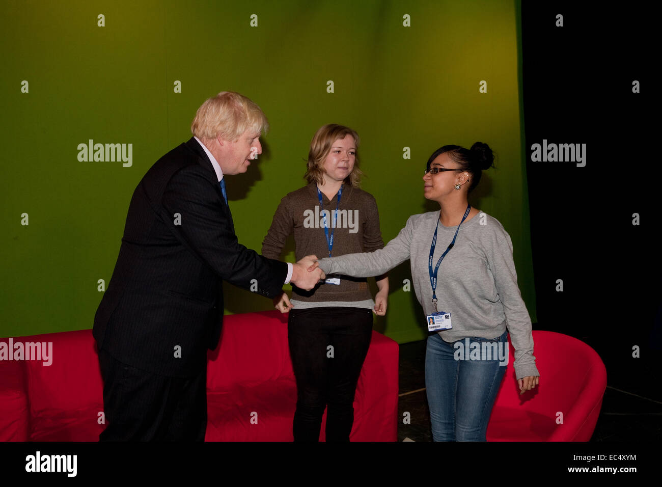 The Mayor of London Boris johnson meets students from Ealing ...