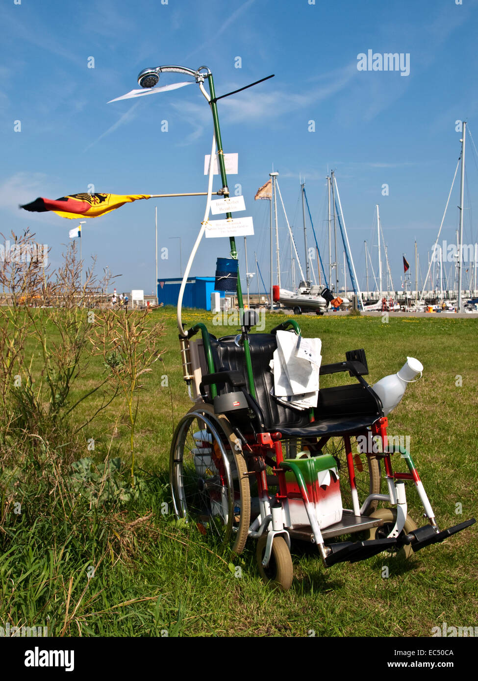 Mobile Therapy Station in Heligoland Harbour, Schleswig Holstein ...