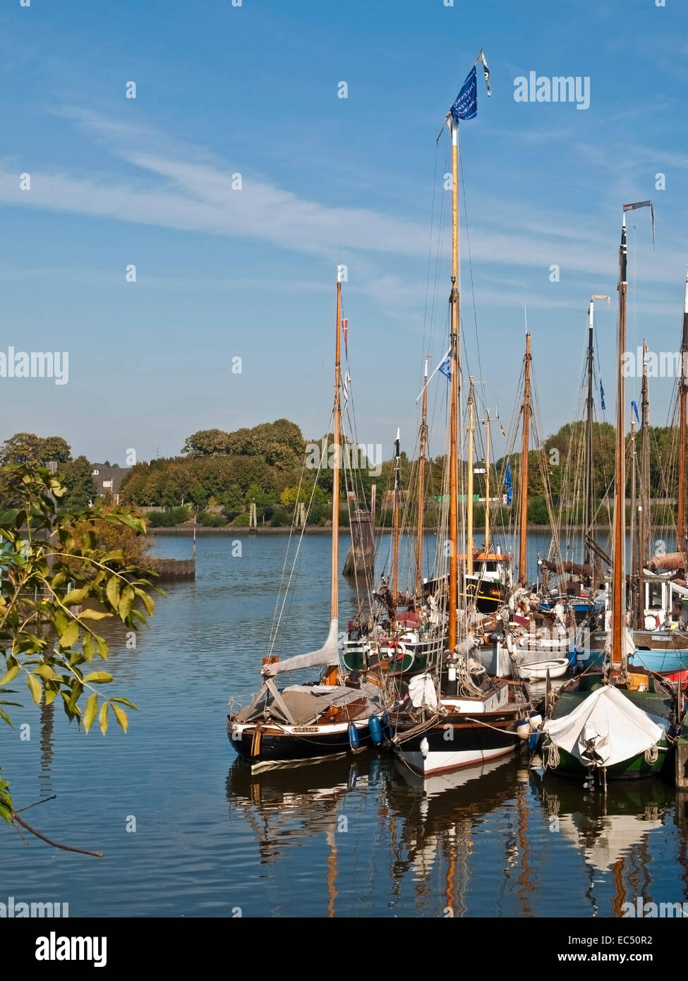 Finkenwerder Museum Harbour, Hamburg, Germany Stock Photo - Alamy