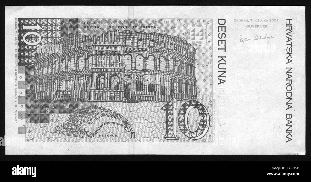 10 kuna banknote hi-res stock photography and images - Alamy