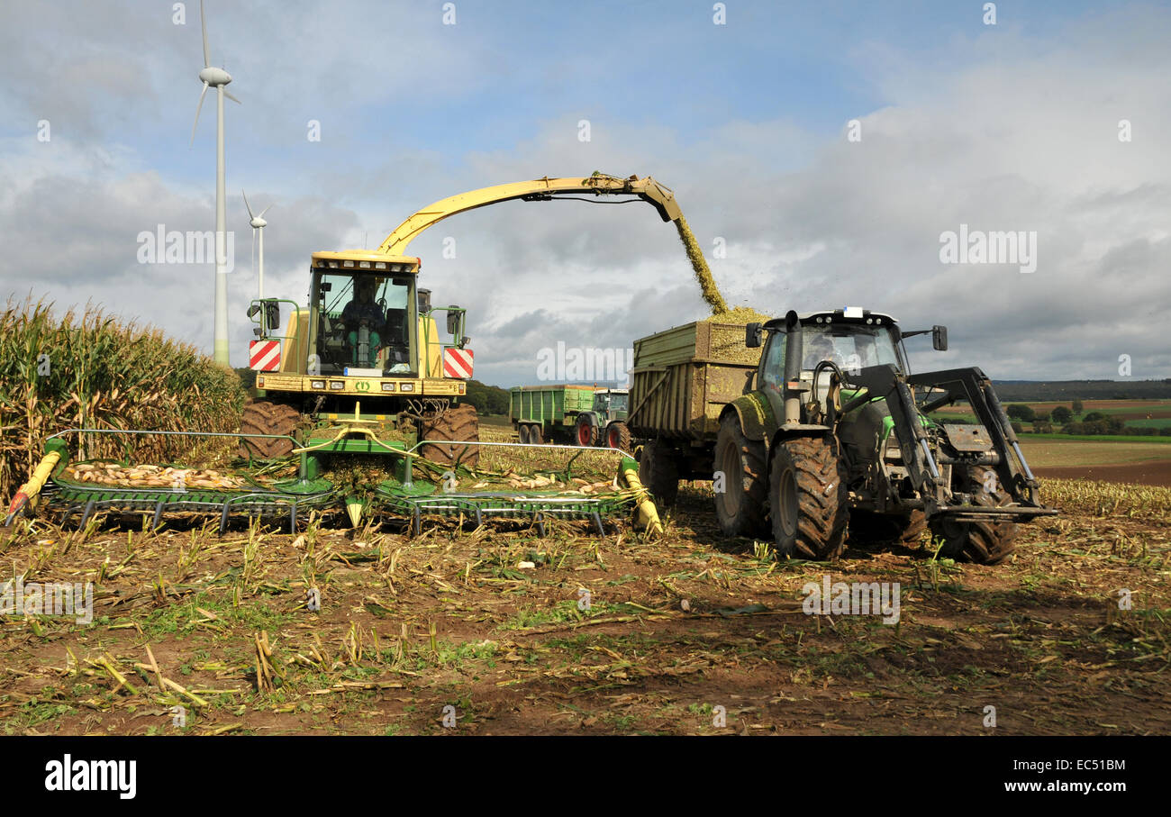 Corn harvest tractor hi-res stock photography and images - Alamy