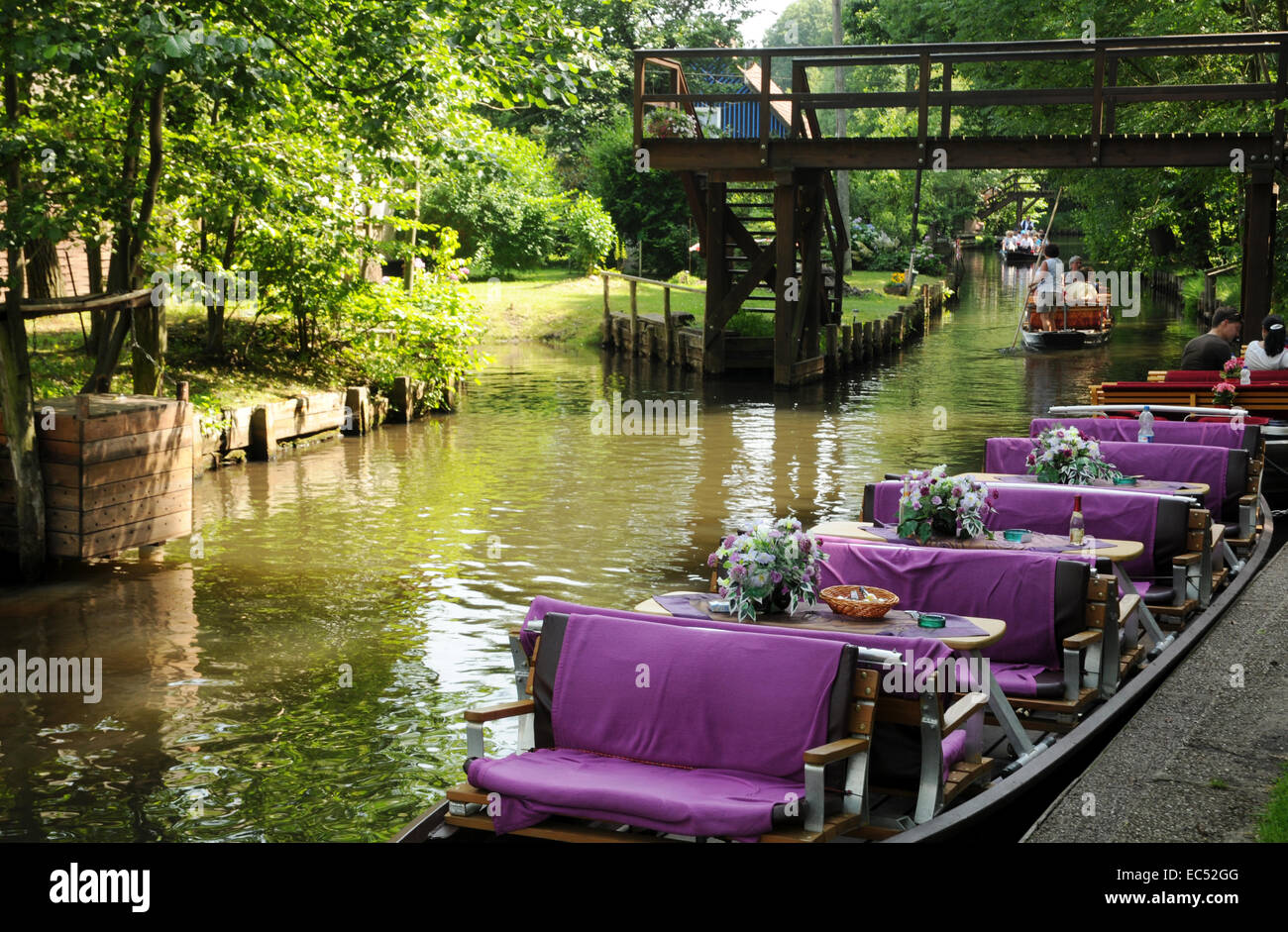 Barge Spree Forest Stock Photo - Alamy