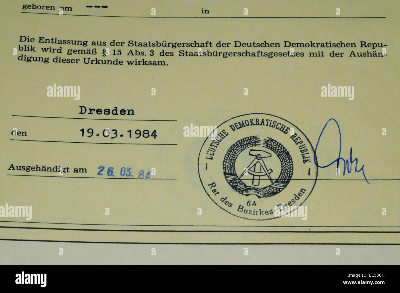 Certificate of inspection hi-res stock photography and images - Alamy