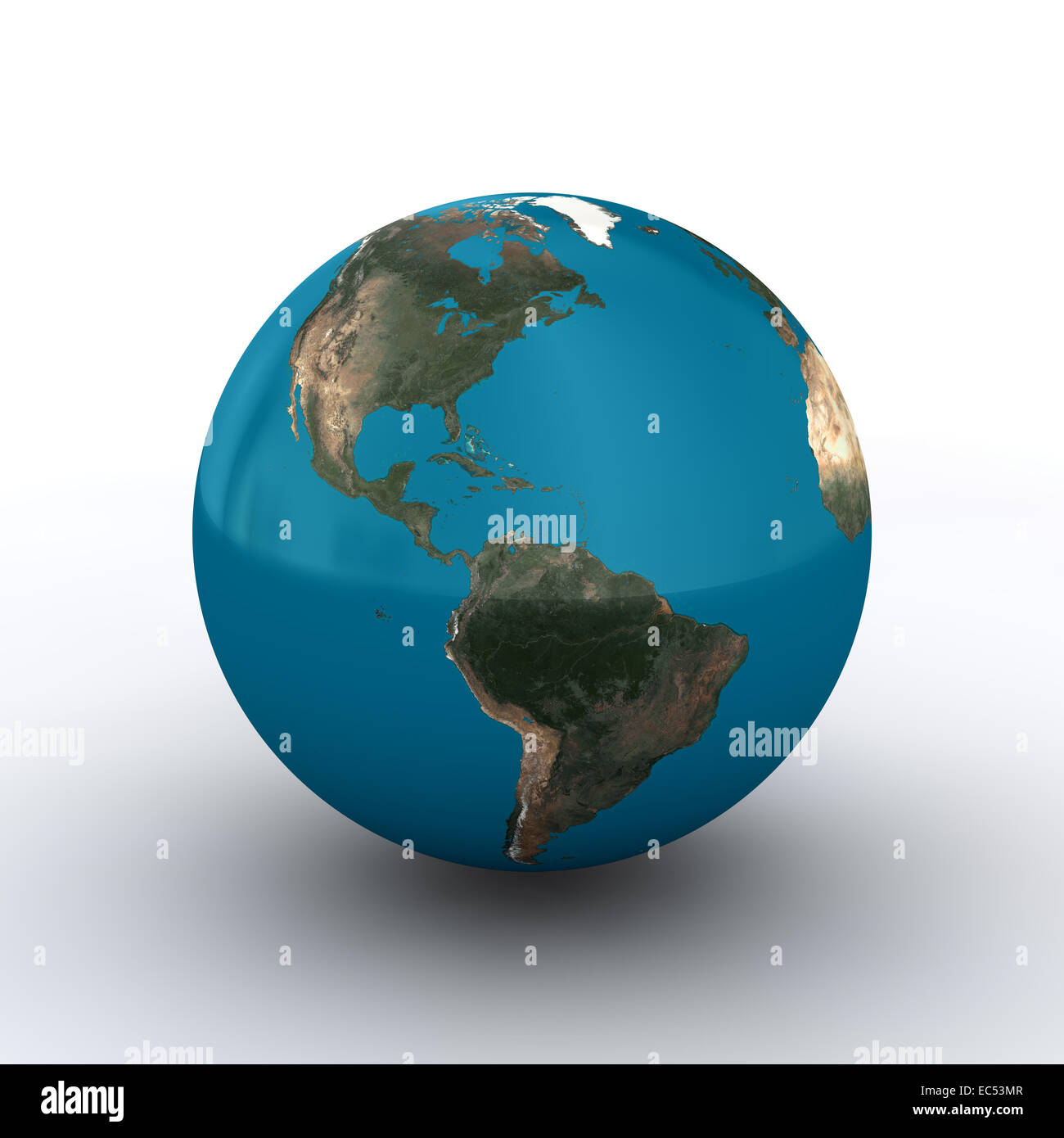 Globe America 3D Stock Photo - Alamy