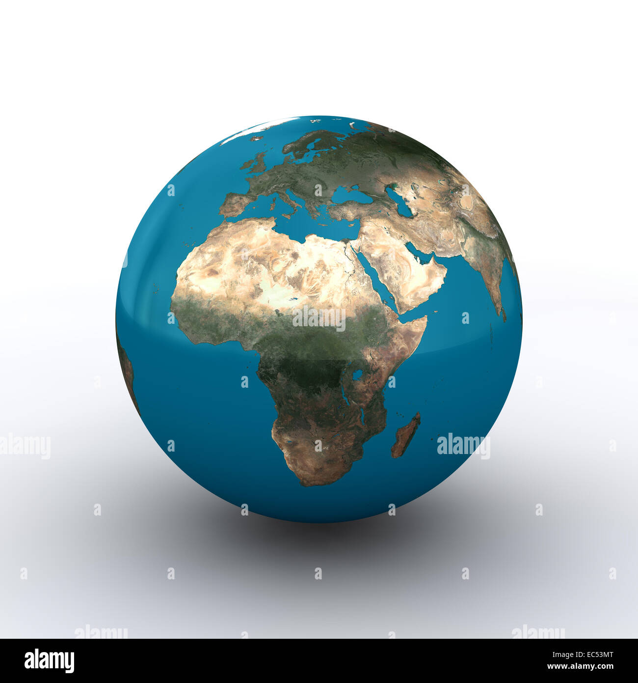 Globe Europe 3D Stock Photo - Alamy