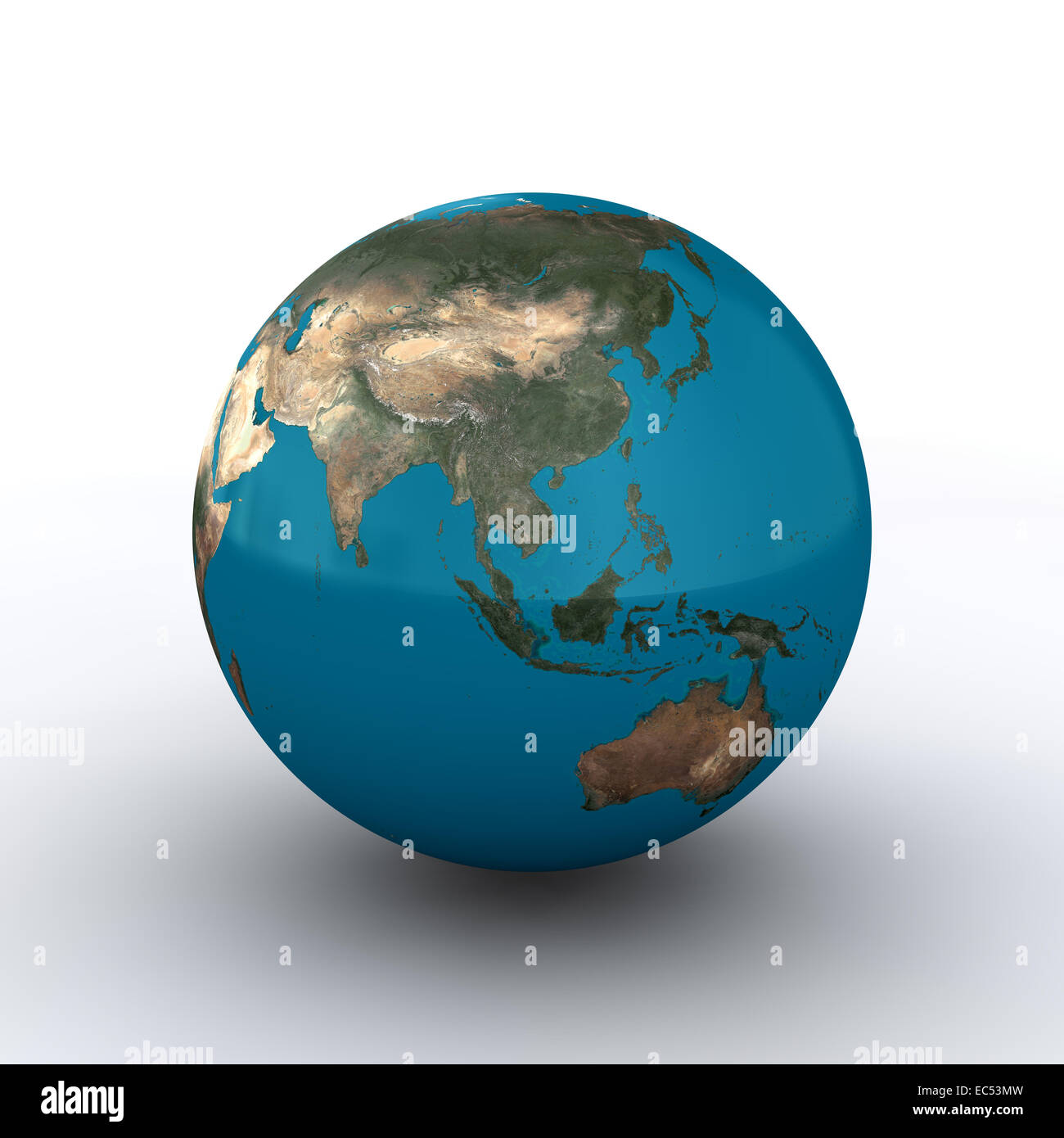 Globe Asia 3D Stock Photo - Alamy