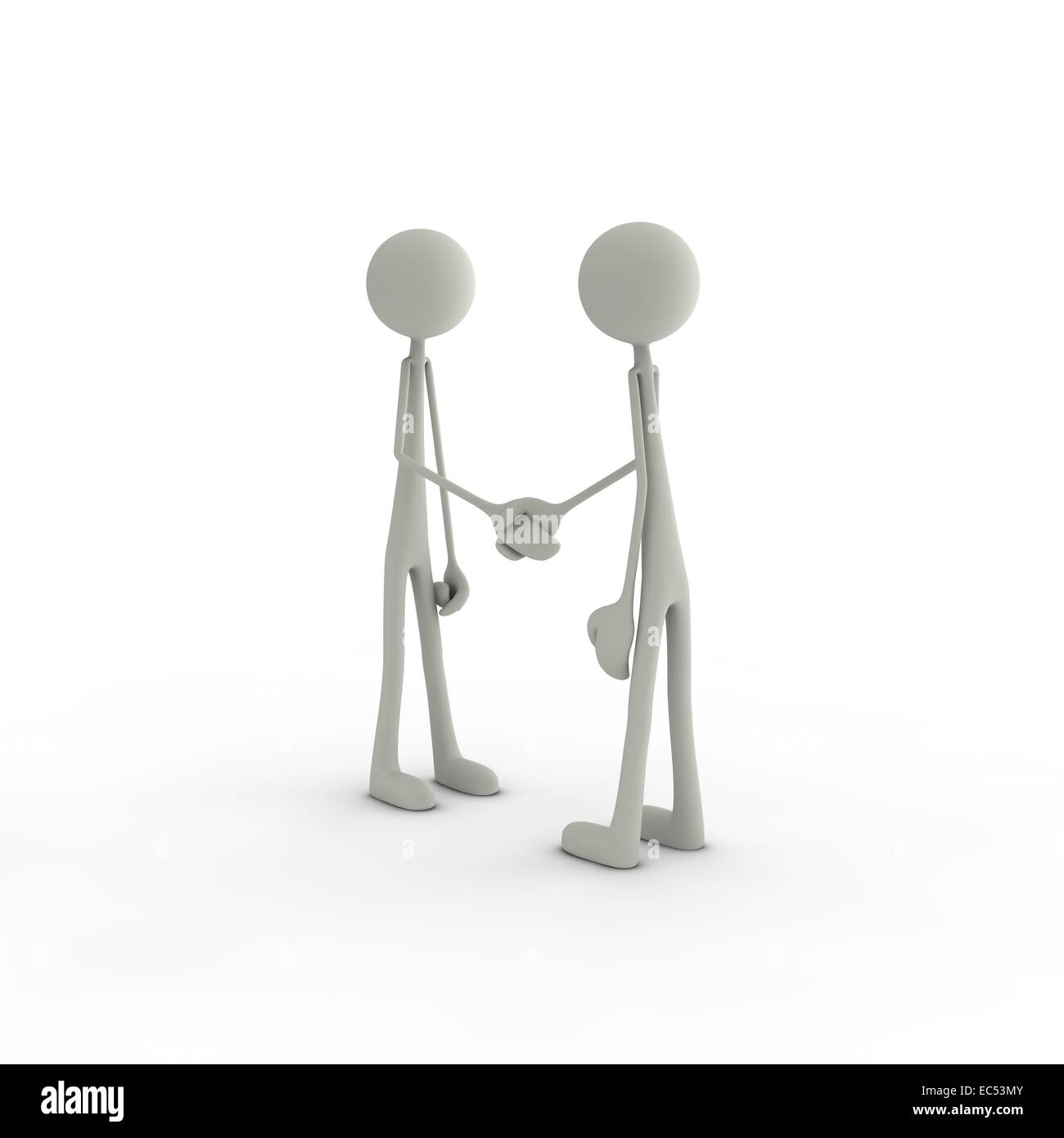 Men greet shake hands Cut Out Stock Images & Pictures - Alamy