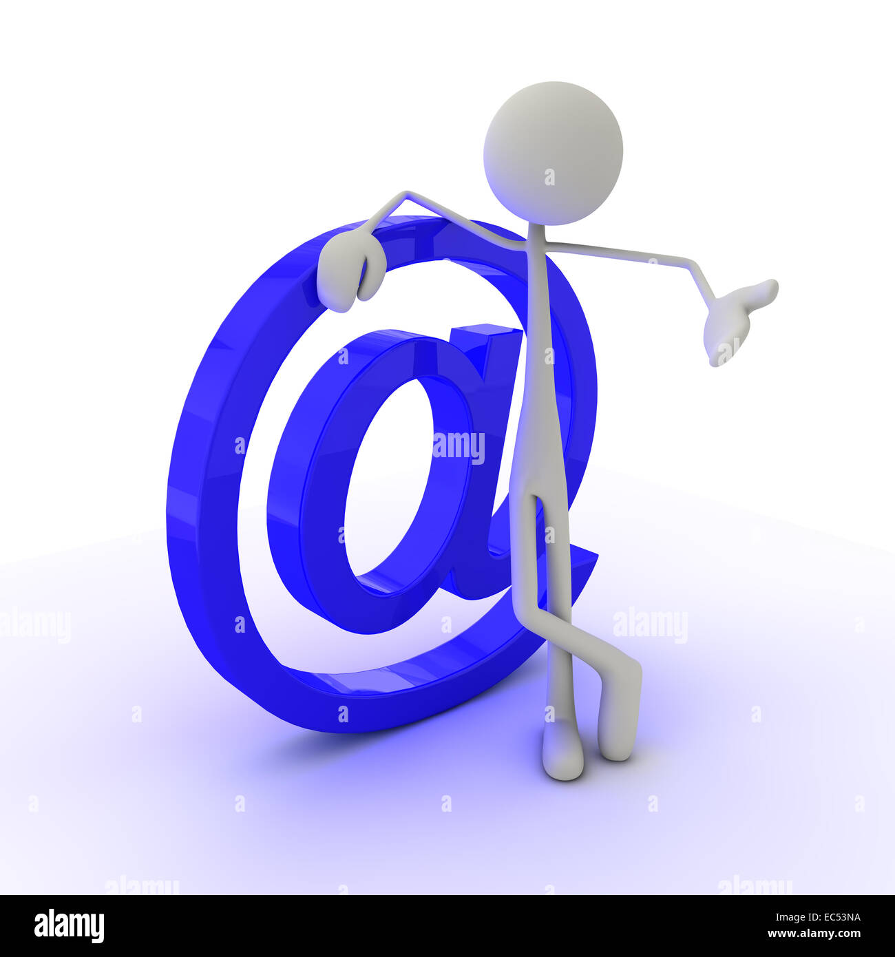 Figure with Sign Stock Photo - Alamy
