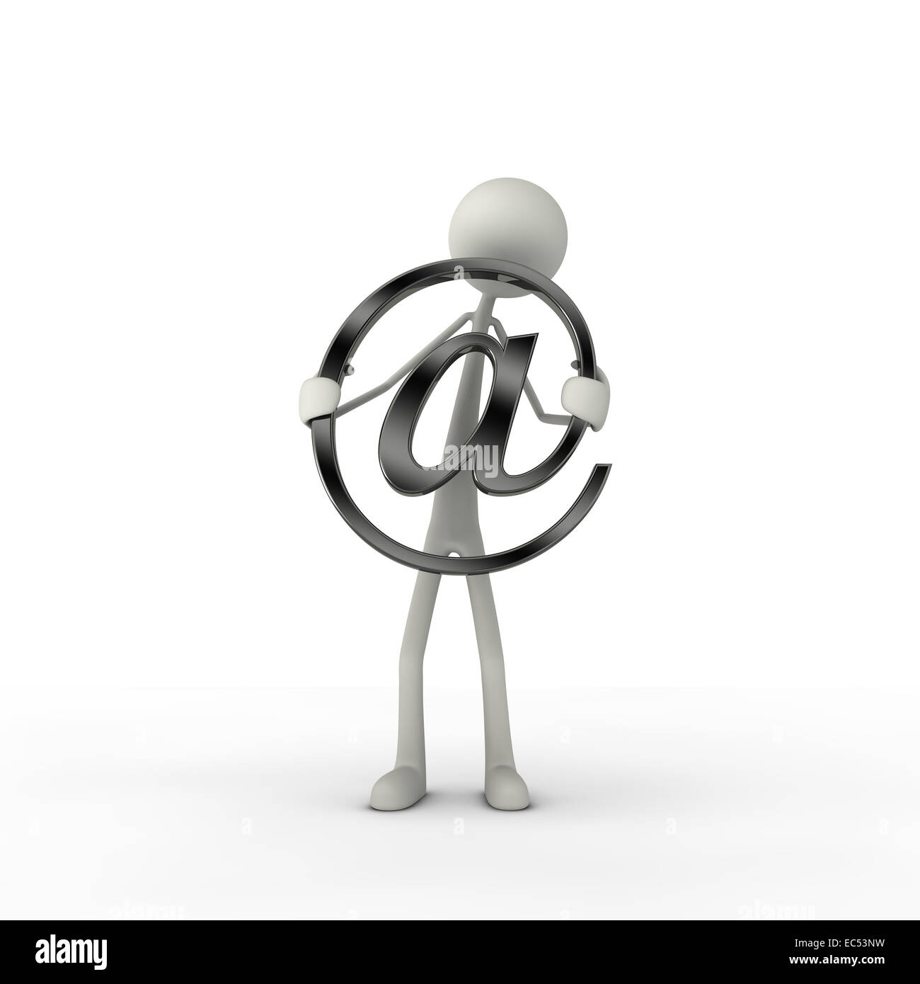 Figure holding sign in hands black Stock Photo - Alamy