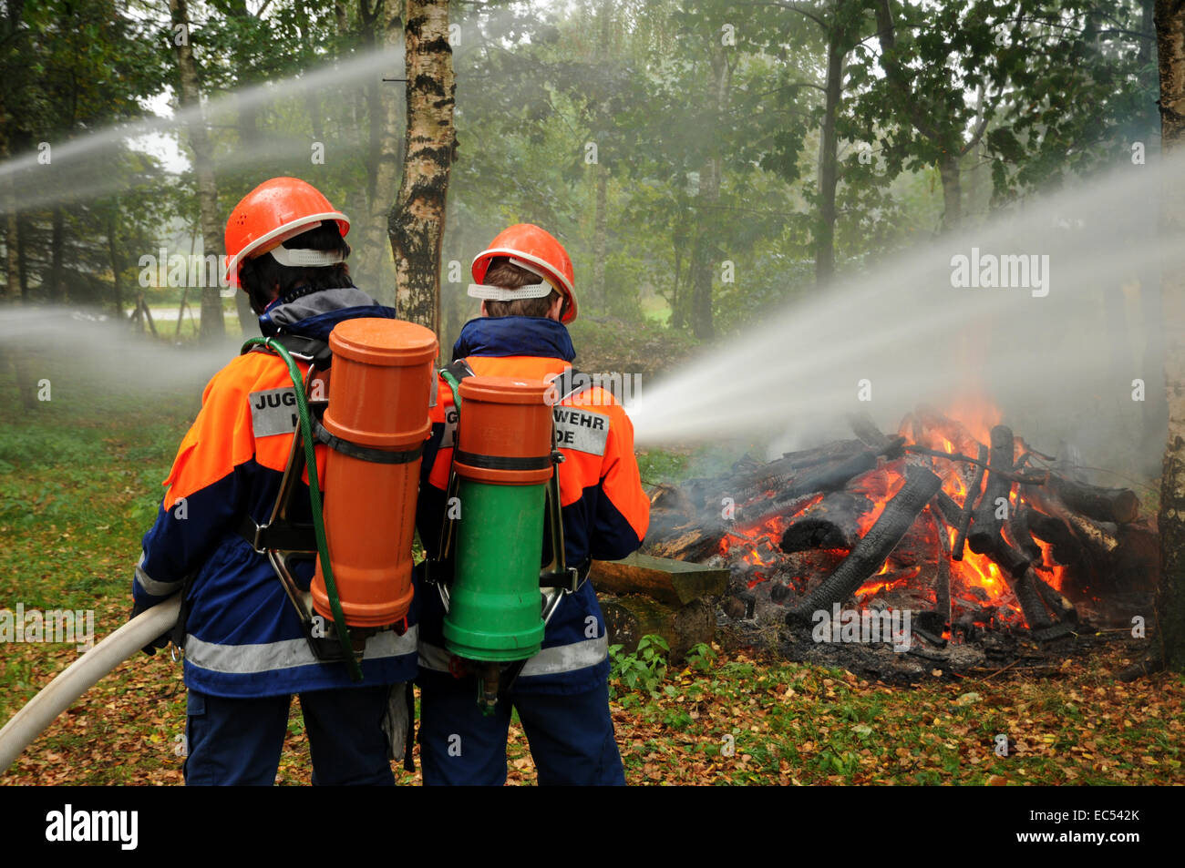 youth fire brigade Stock Photo - Alamy