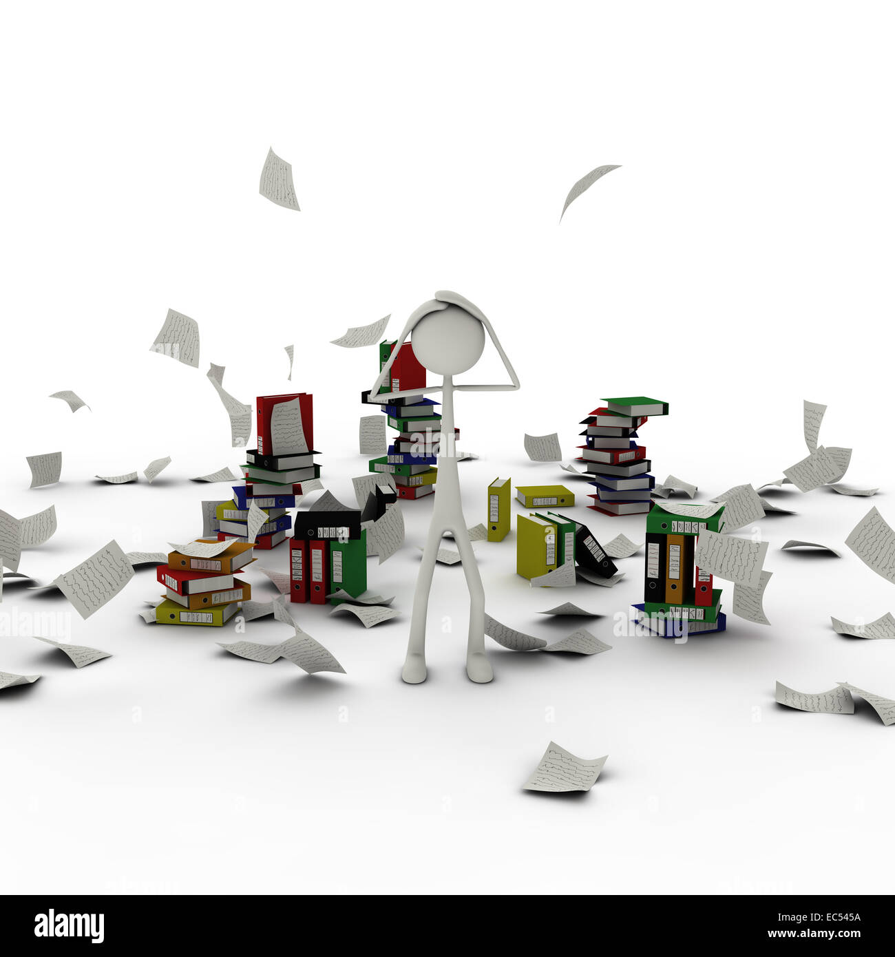 Figure with Chaos Stock Photo - Alamy