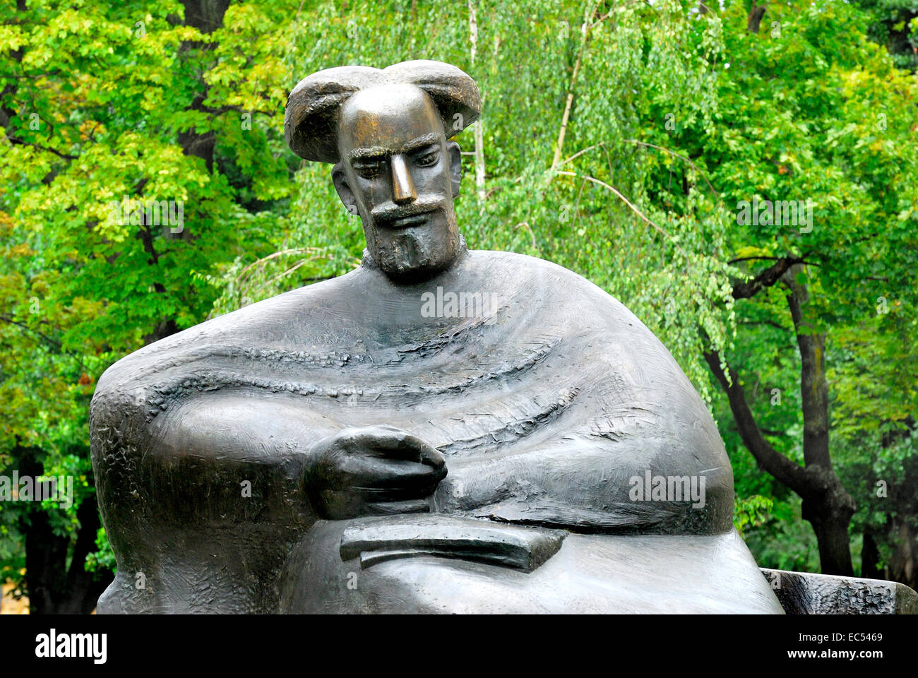 Zagreb, Croatia. Statue of Marco Marulic (Poet, 1450-1524) on Marulic ...