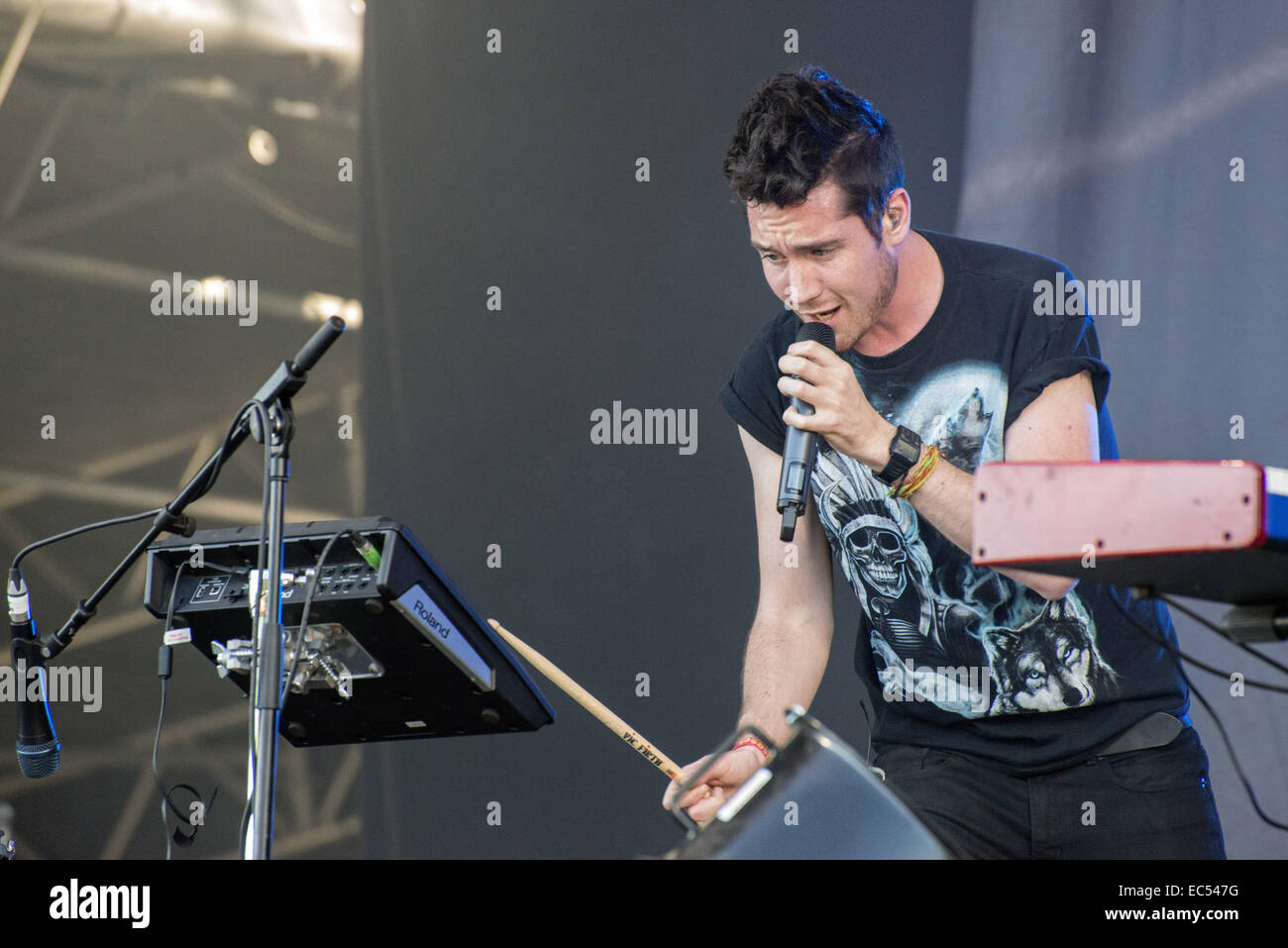 Bastille at Ruisrock 2014 Stock Photo - Alamy