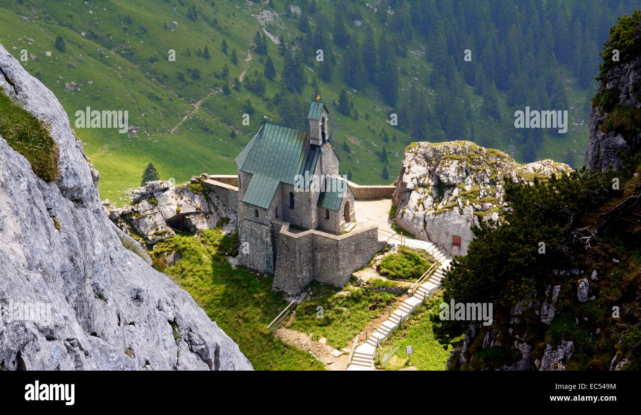 church in the mountains Stock Photo - Alamy