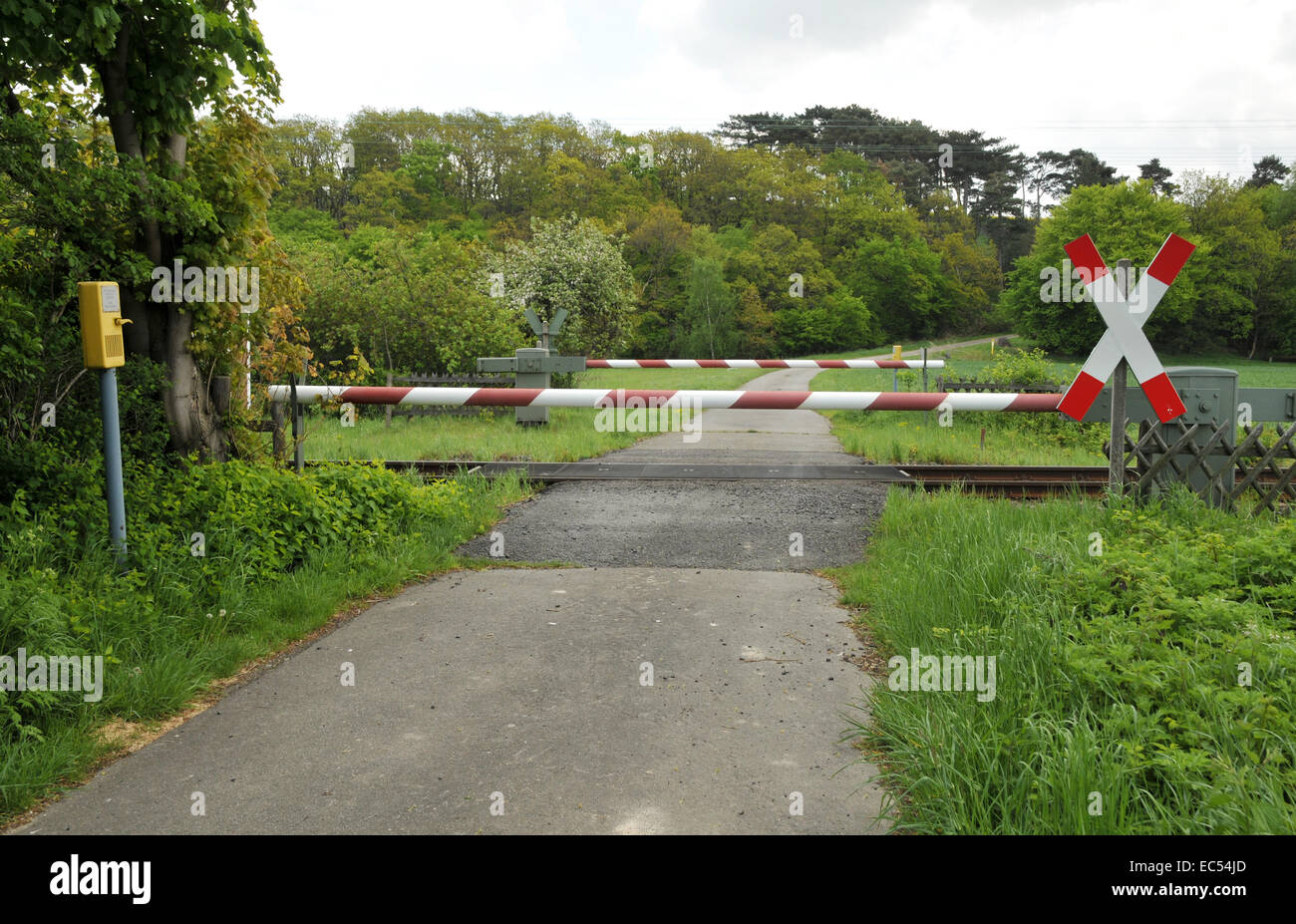 Narrow gauge railway barrier hi-res stock photography and images - Alamy