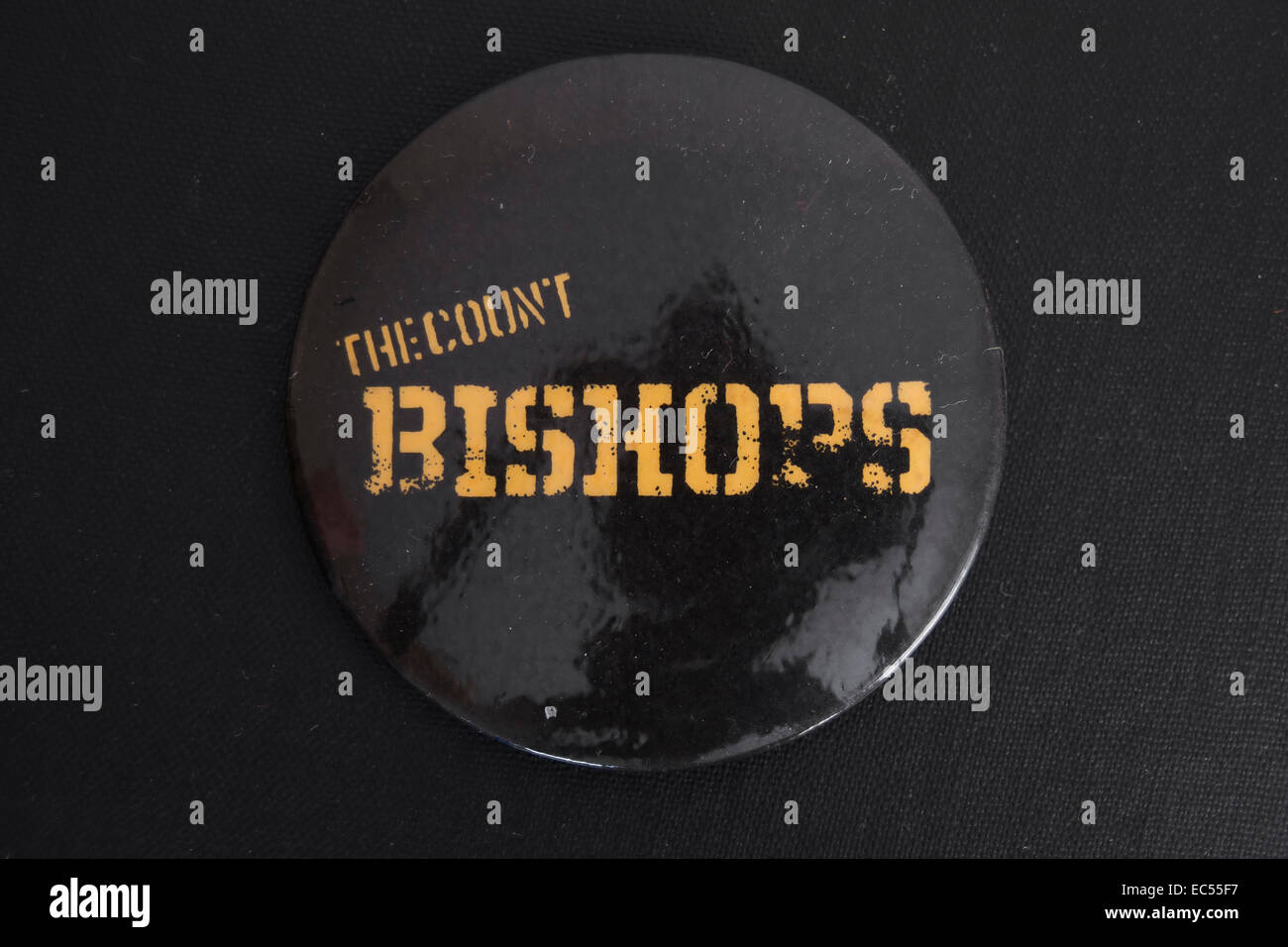 lapel badge of the 1970s promoting the pub rock band the count bishops ...