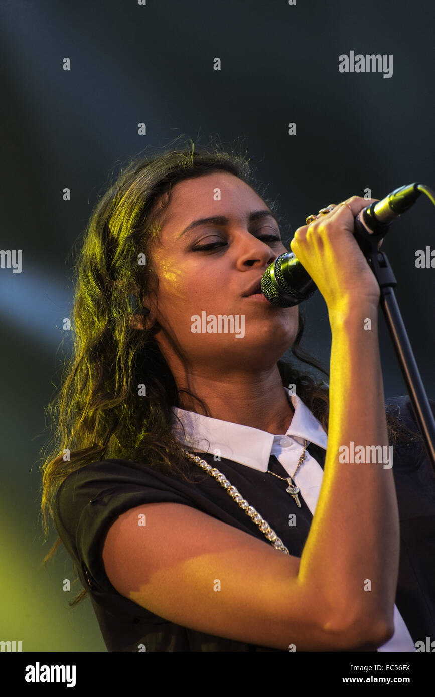 Alunageorge at Pori Jazz 2014 Stock Photo - Alamy