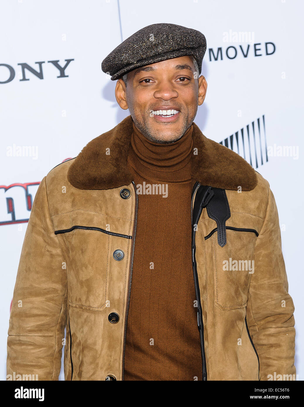 New York, USA. 7th December, 2014. Will Smith arrives at the New York ...