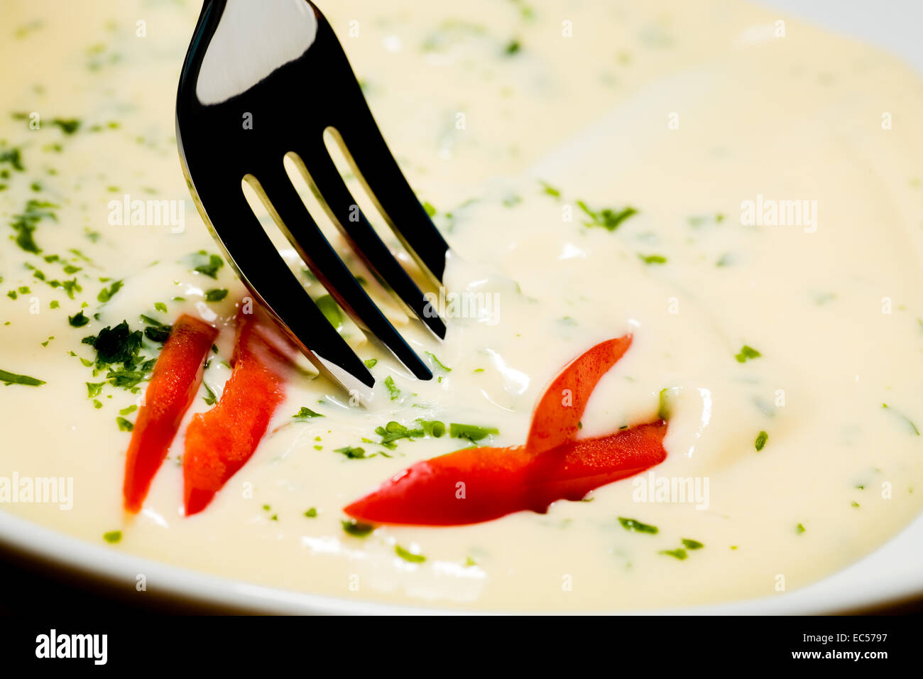 making of sauce Kitchen scene Stock Photo - Alamy