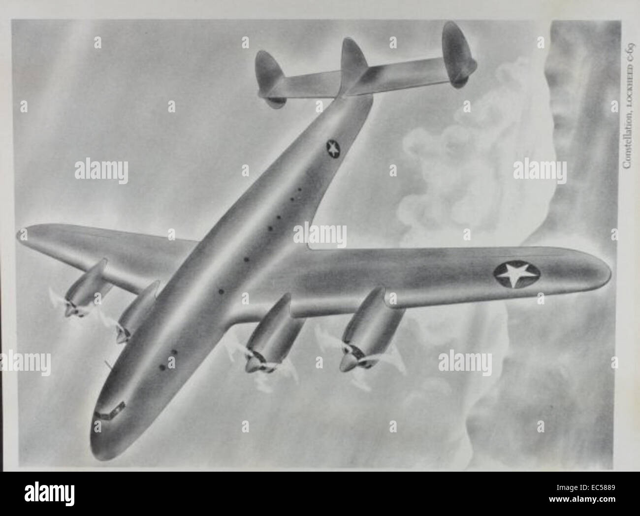 This image from the Reed Kinert Aviation Art Album showcases a Lockheed ...