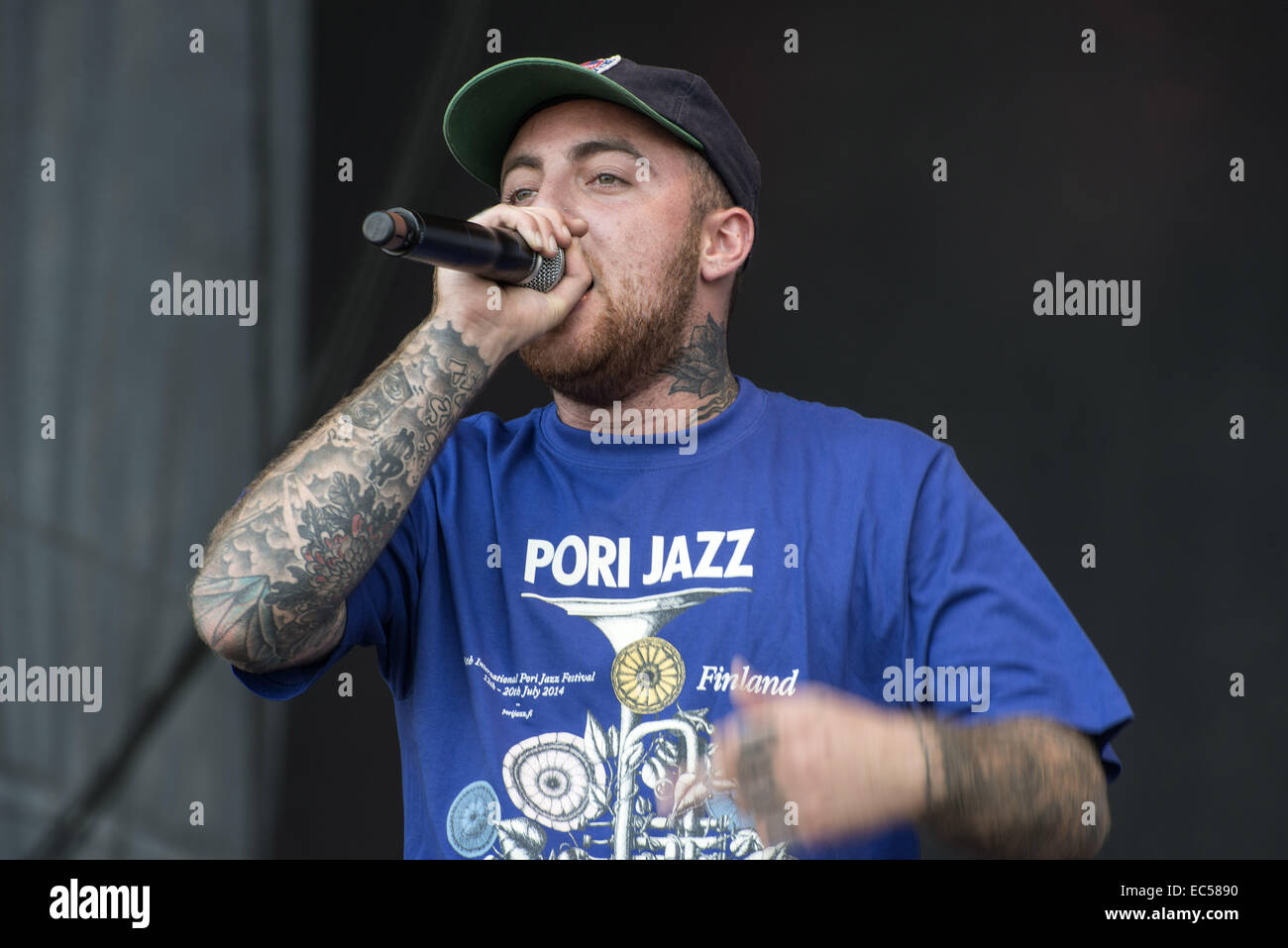 Mac Miller at Pori Jazz 2014 Stock Photo - Alamy