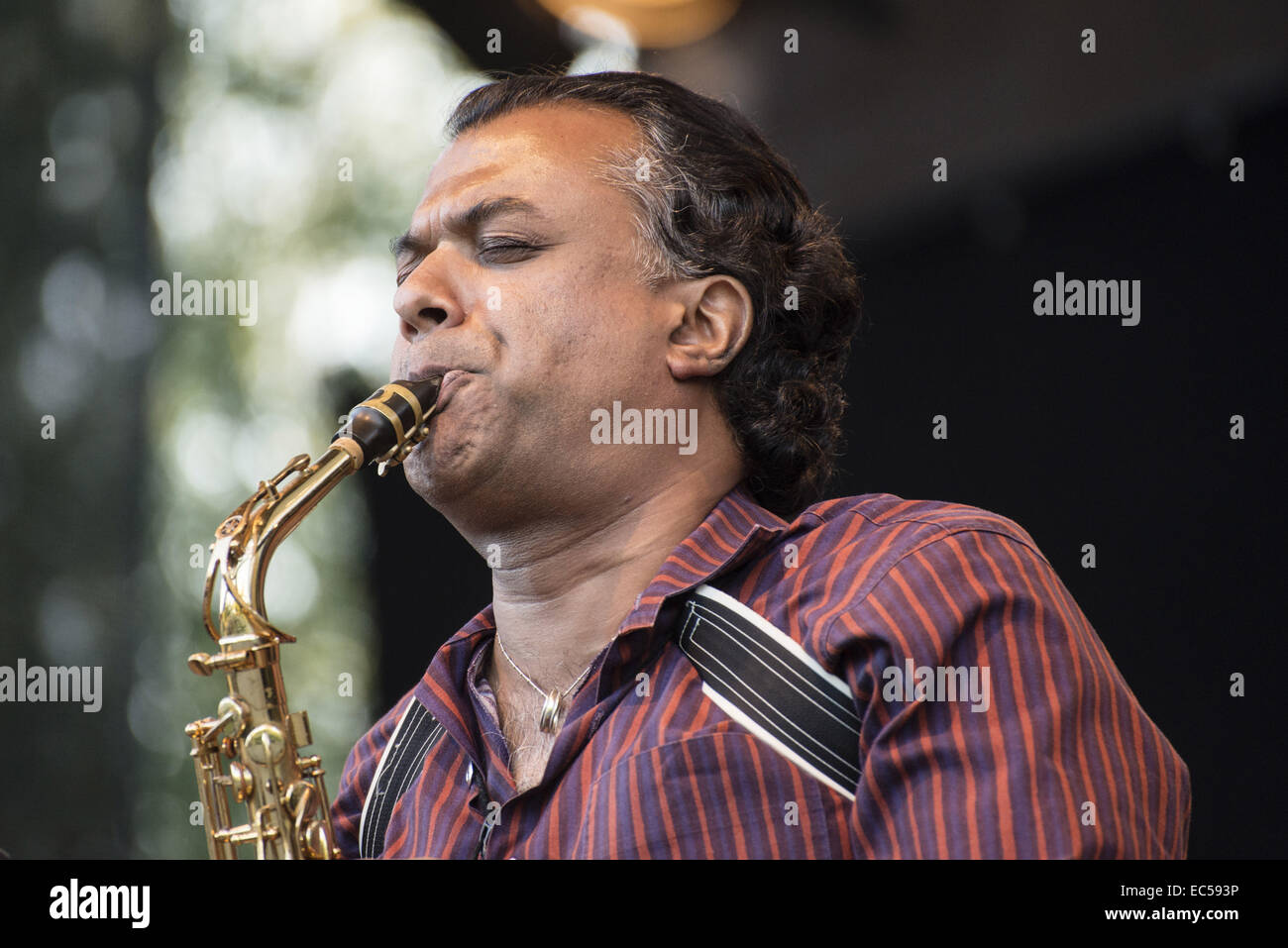 Rudresh Mahathappa at Pori Jazz 2014 Stock Photo - Alamy