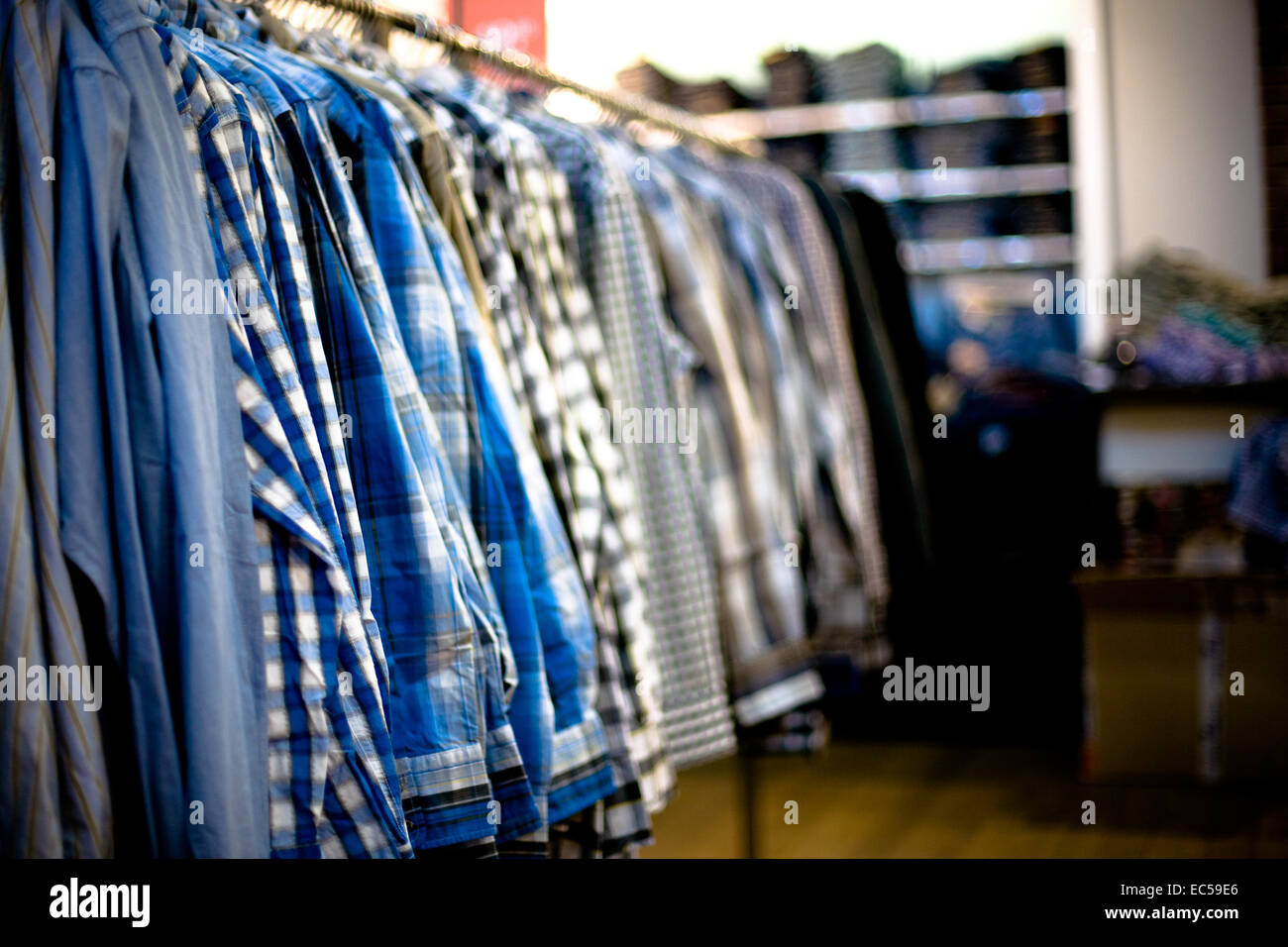 modern cloth shop interior Stock Photo - Alamy