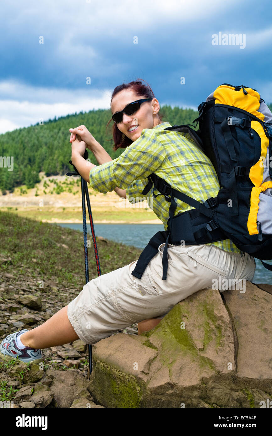 Scenes of hiking in the wild Stock Photo - Alamy