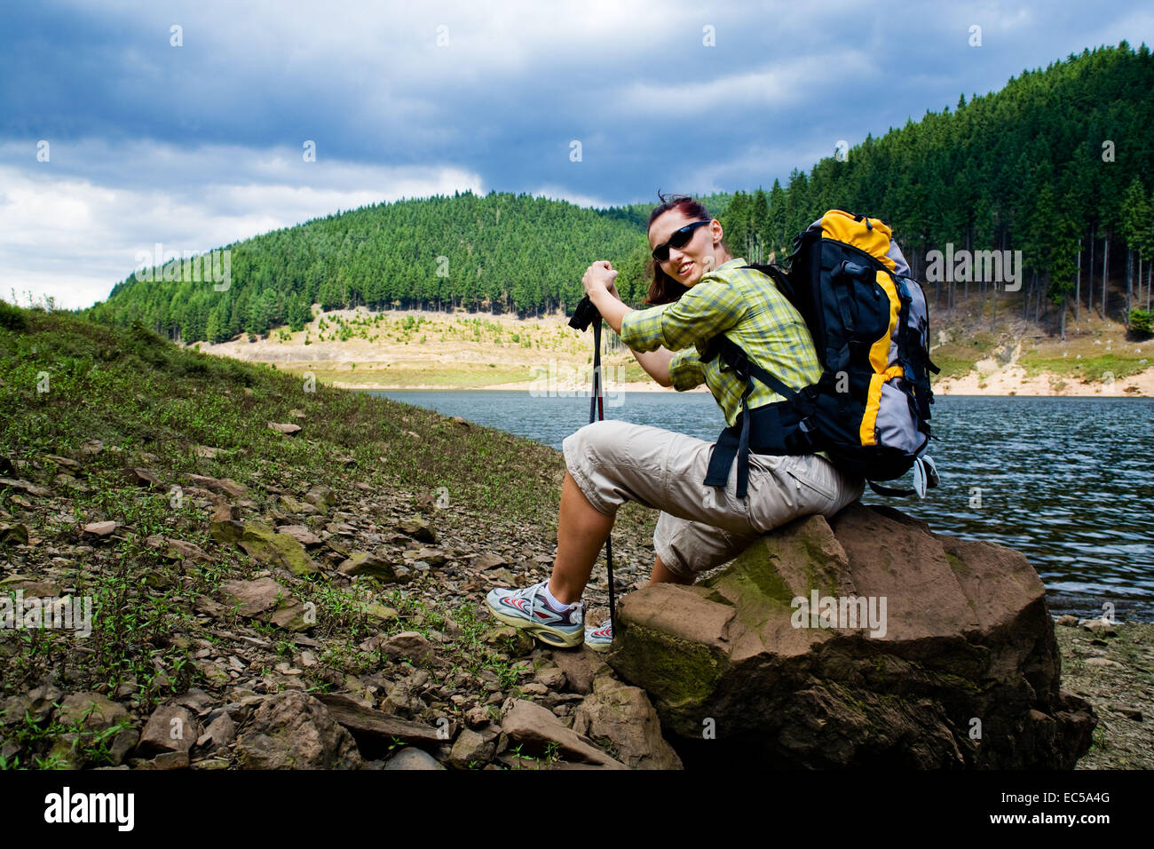 Scenes of hiking in the wild Stock Photo - Alamy