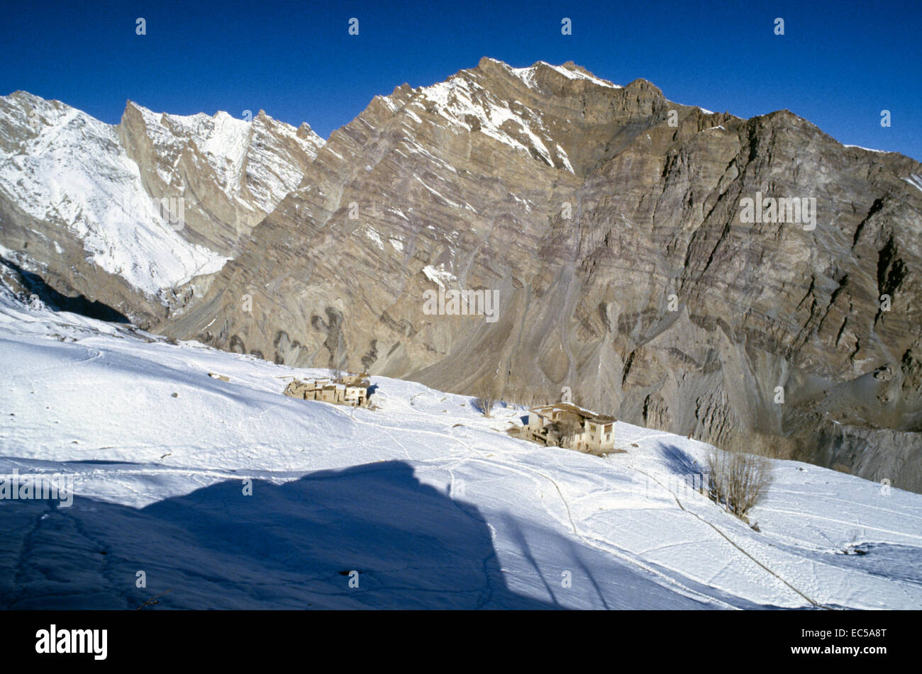 Ladakh Tibet Zanskar valley small village high altitude Himalayas ...