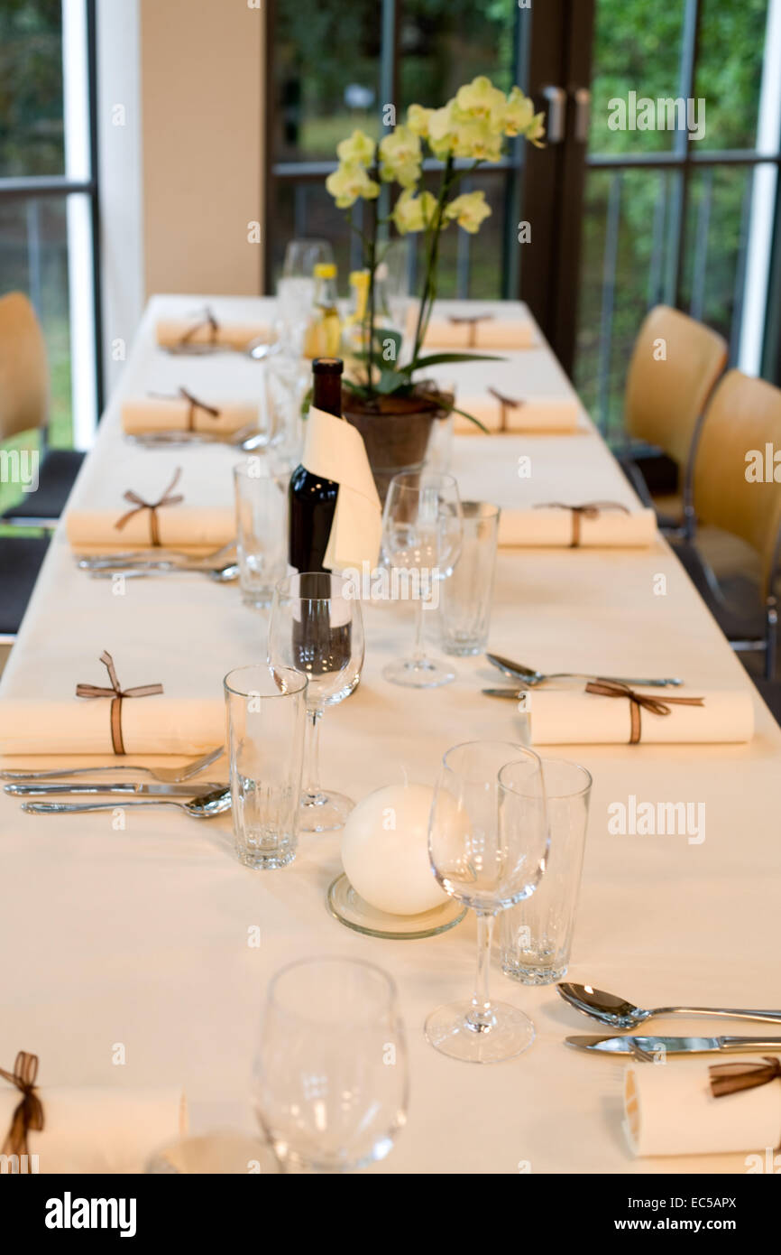Well laid dining table hi-res stock photography and images - Alamy