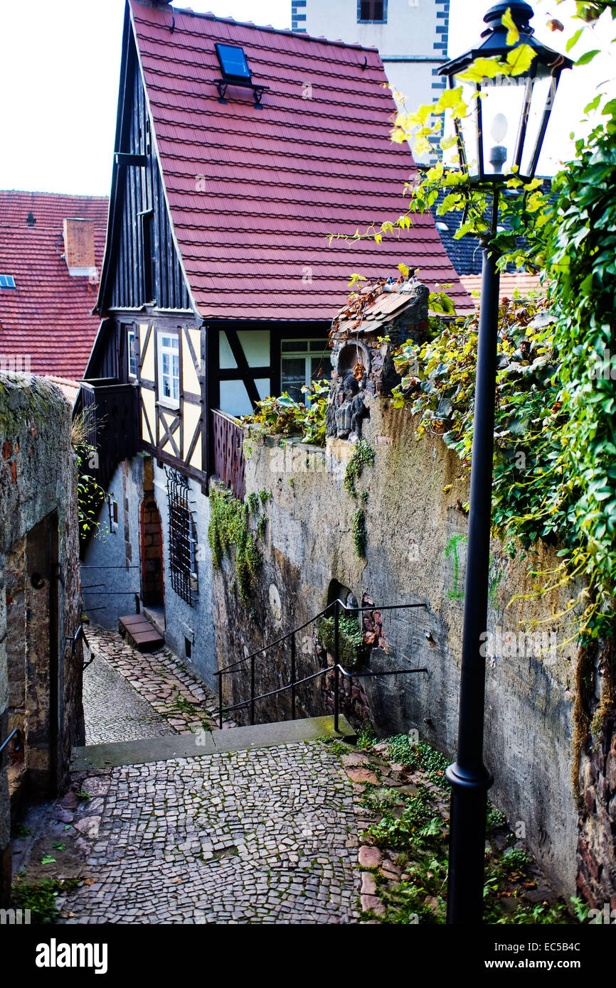 The old street in Meissen near Dresden Stock Photo - Alamy