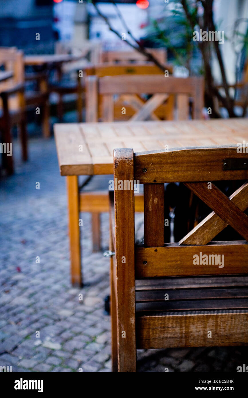 a Street Cafe in Germany Stock Photo - Alamy