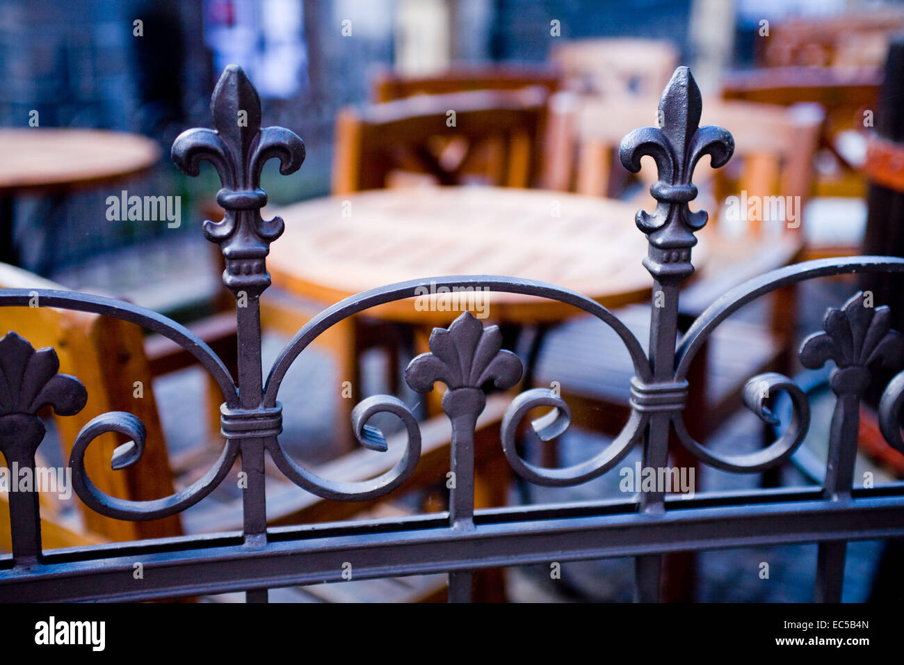 a Street Cafe in Germany Stock Photo - Alamy