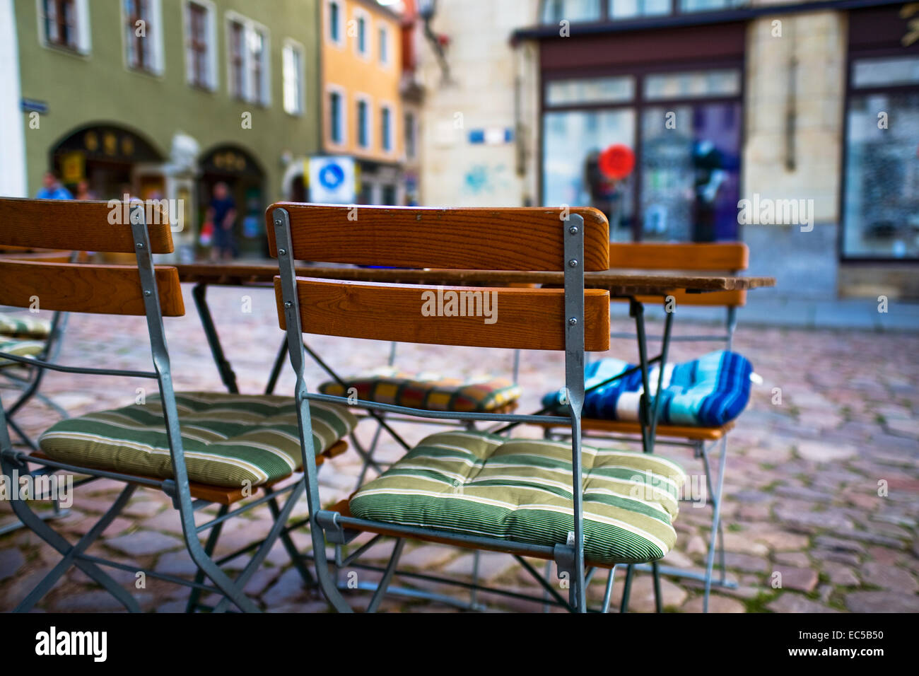 Exterior of a street cafe in Germany Stock Photo - Alamy