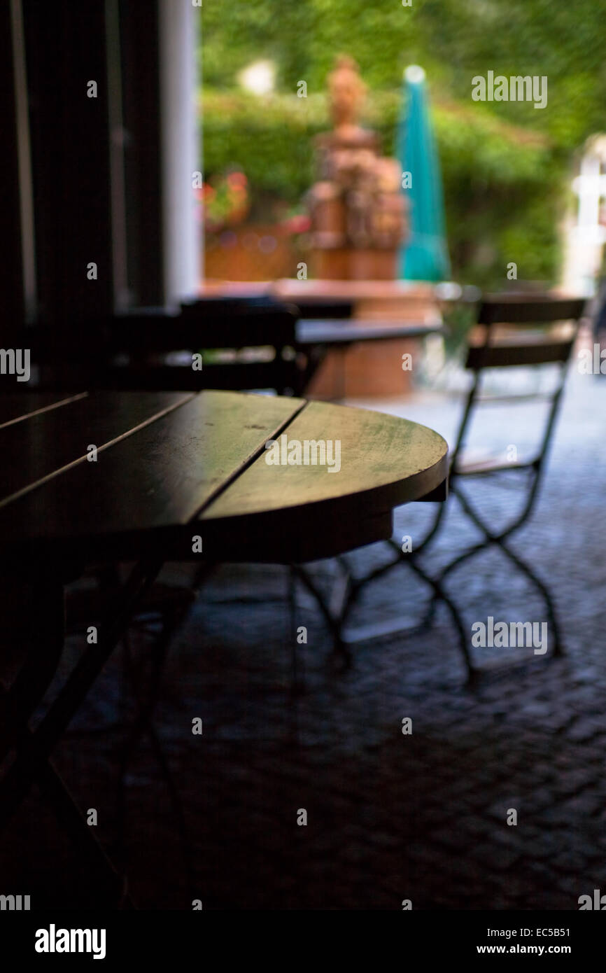 Exterior of a street cafe in Germany Stock Photo - Alamy