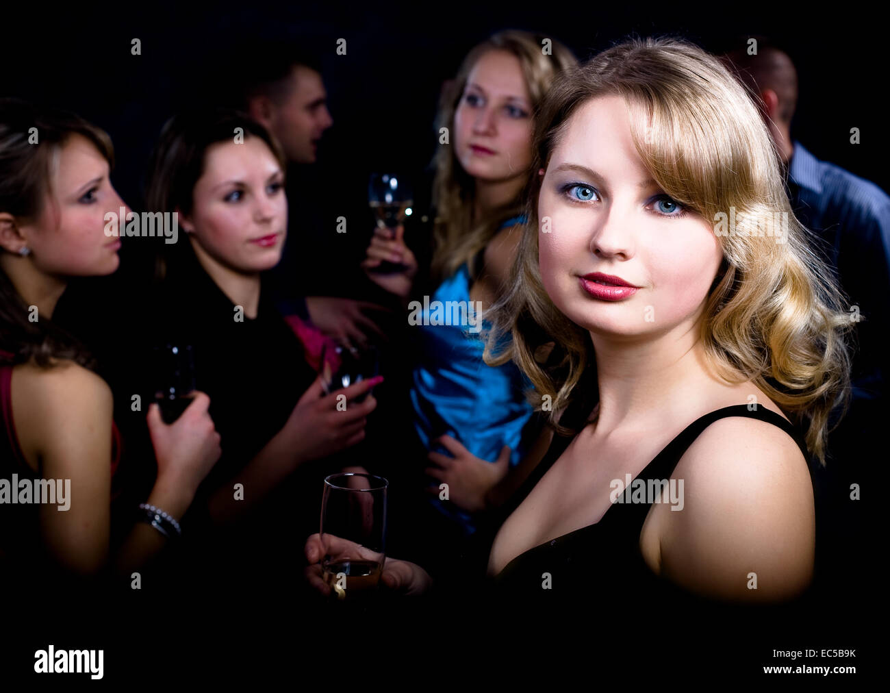 birthday party with many young people Stock Photo - Alamy