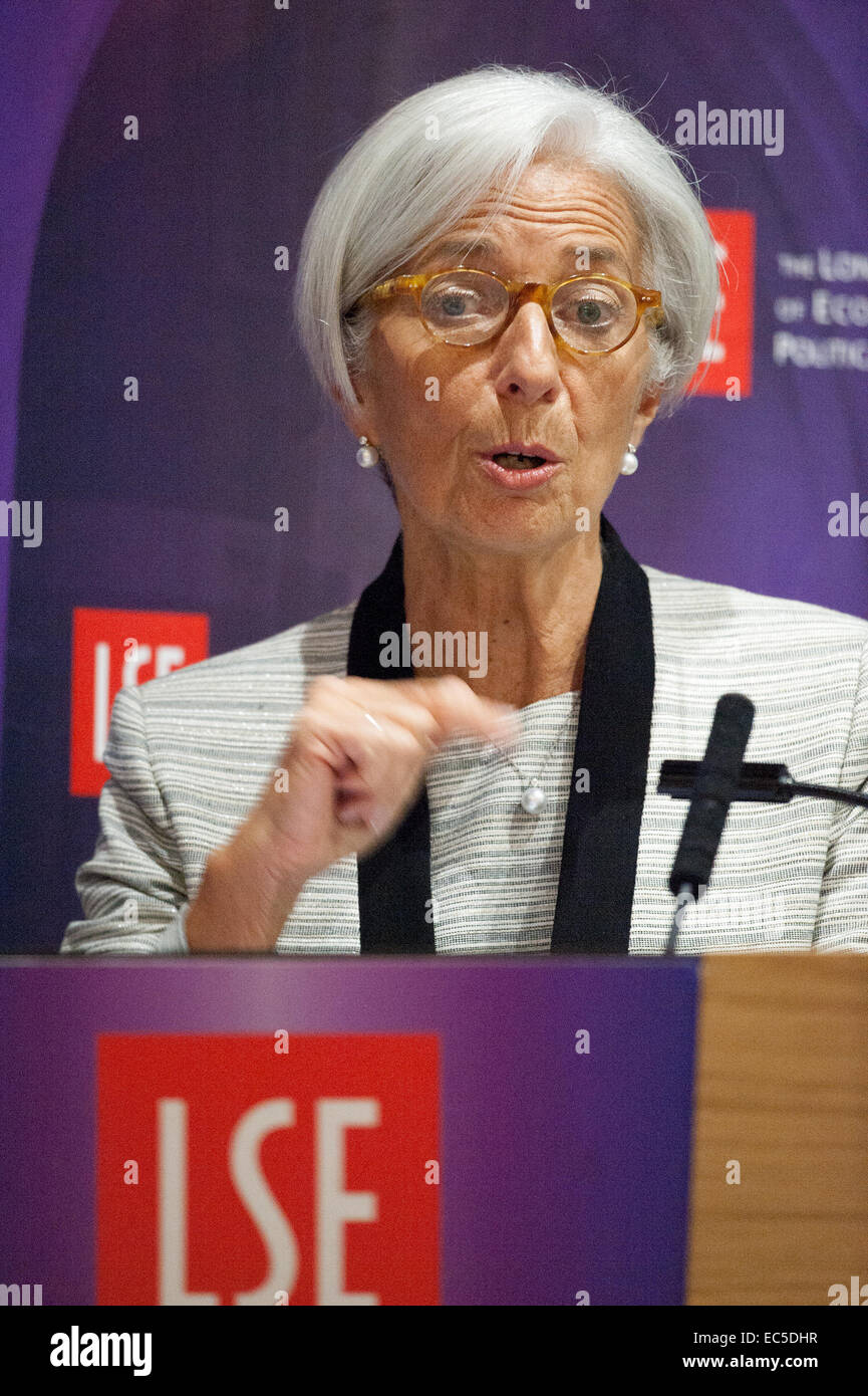 Christine Lagarde delivers her LSE lecture at the London School of ...