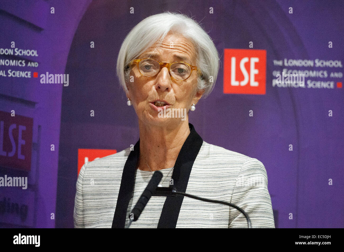 Christine Lagarde delivers her LSE lecture at the London School of ...