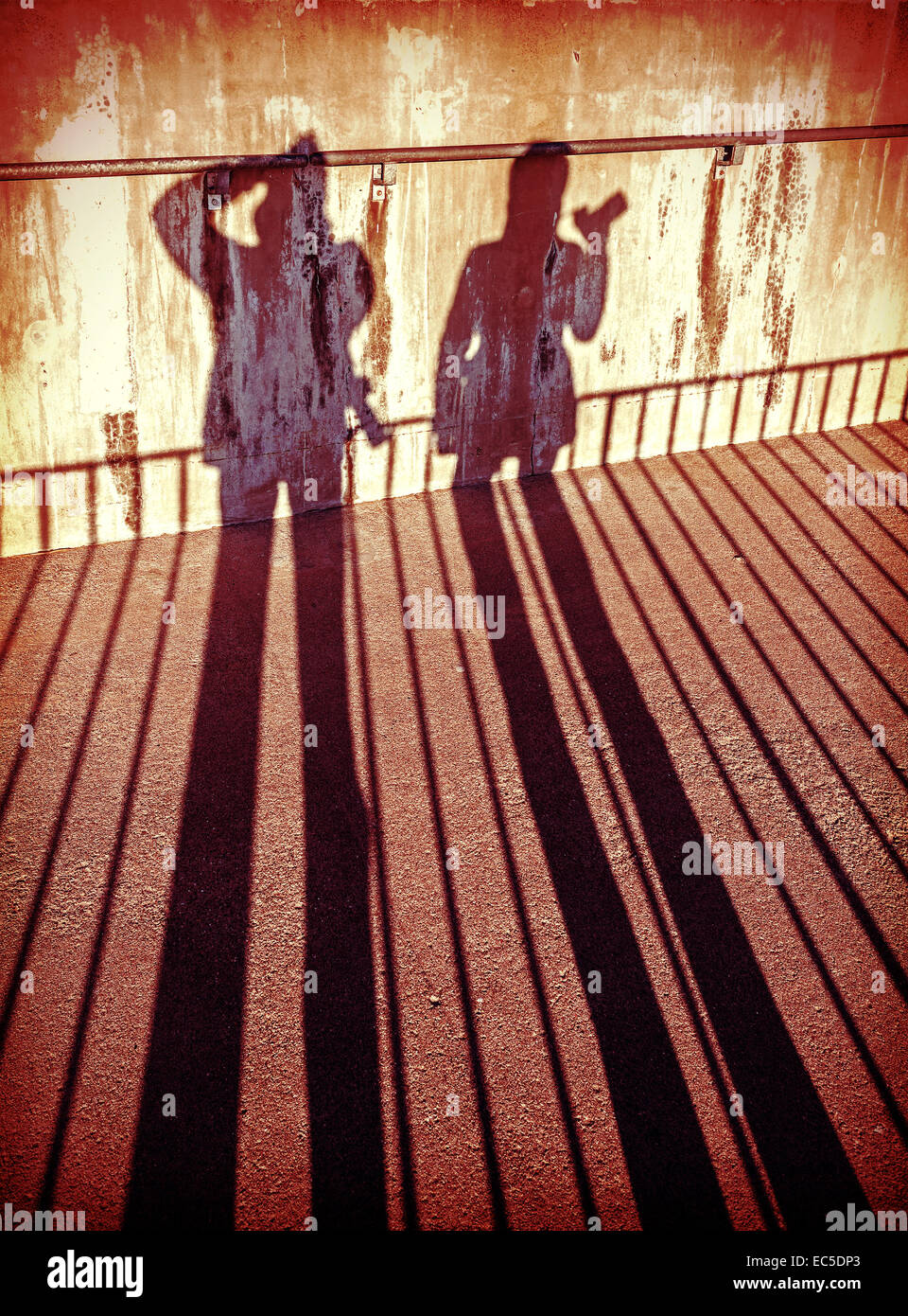 Concept picture of people with cameras shadows Stock Photo - Alamy